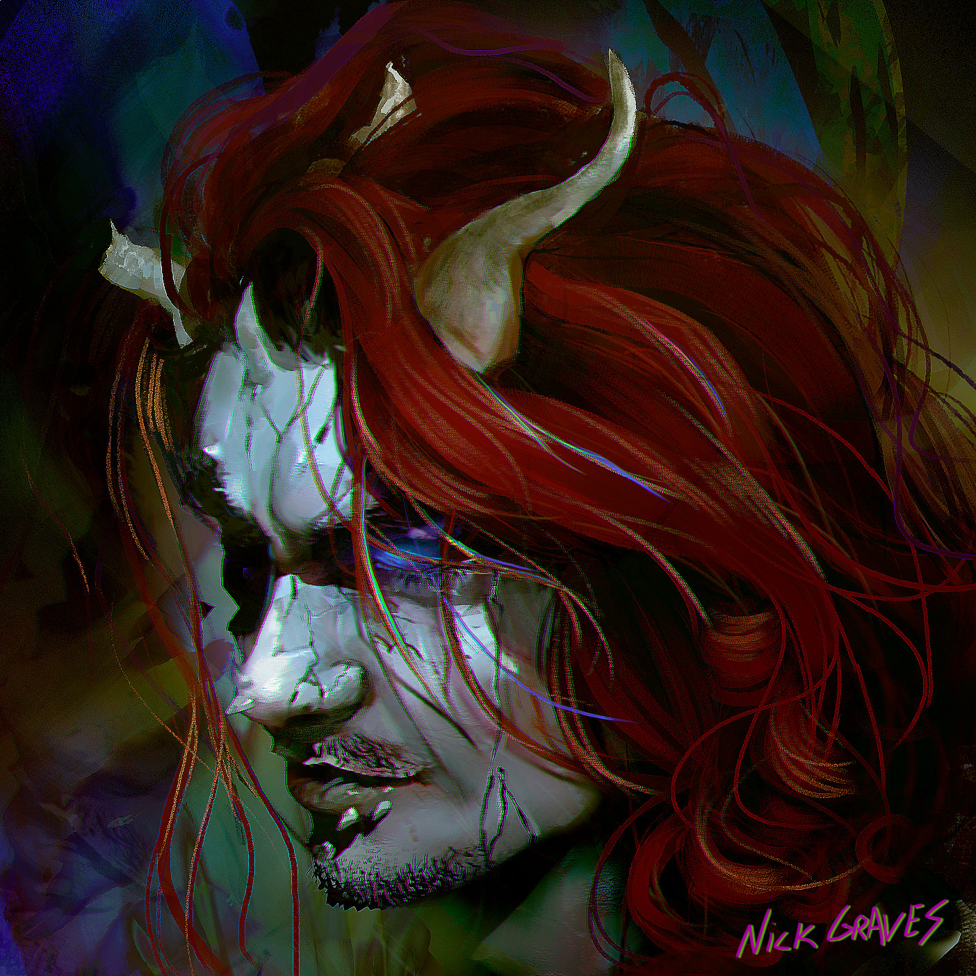 ArtStation - Halloween Self Portrait