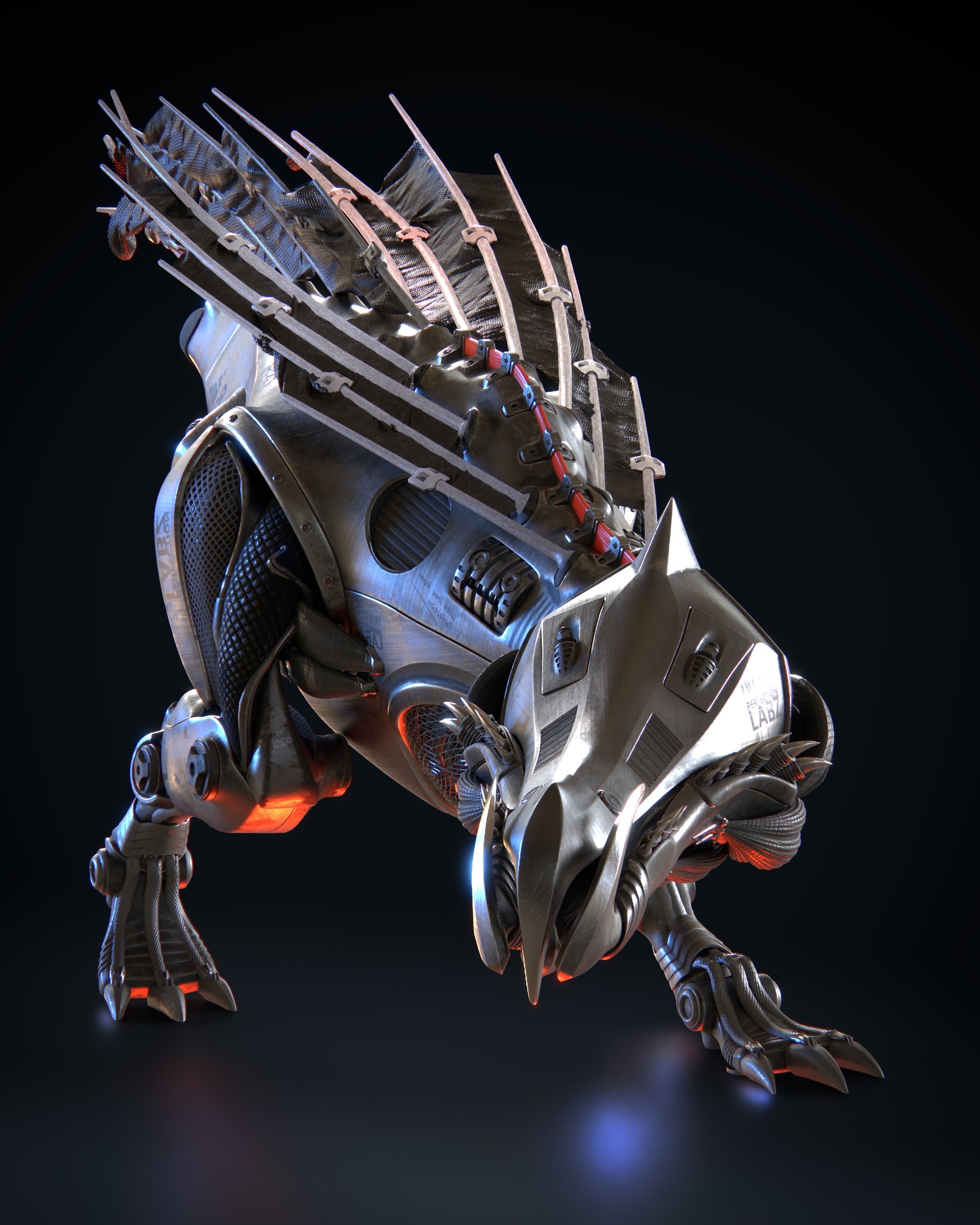 ArtStation - Fire-Coughing Mechanical Graboid Ass Blaser (FCMGAB)