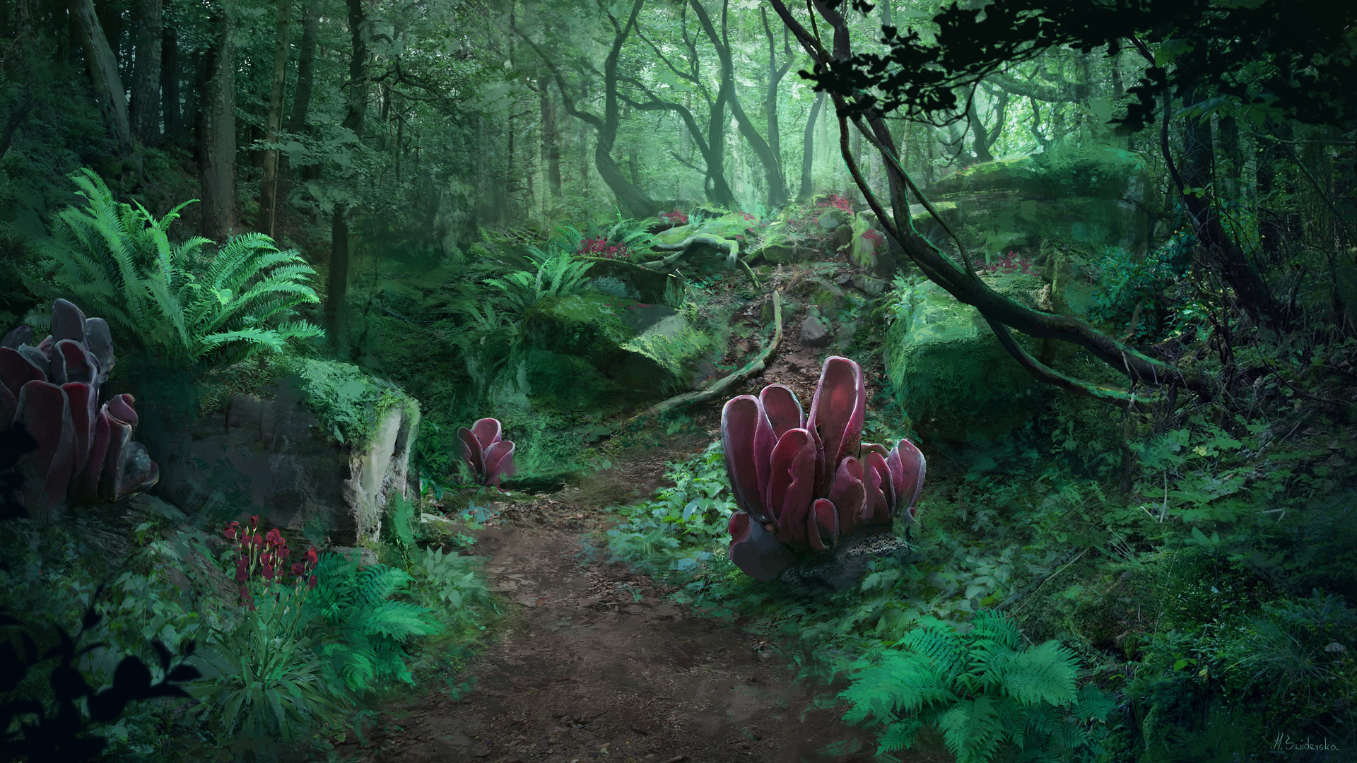 Wild Forest by Magdalena Świderska : r/ImaginaryPathways