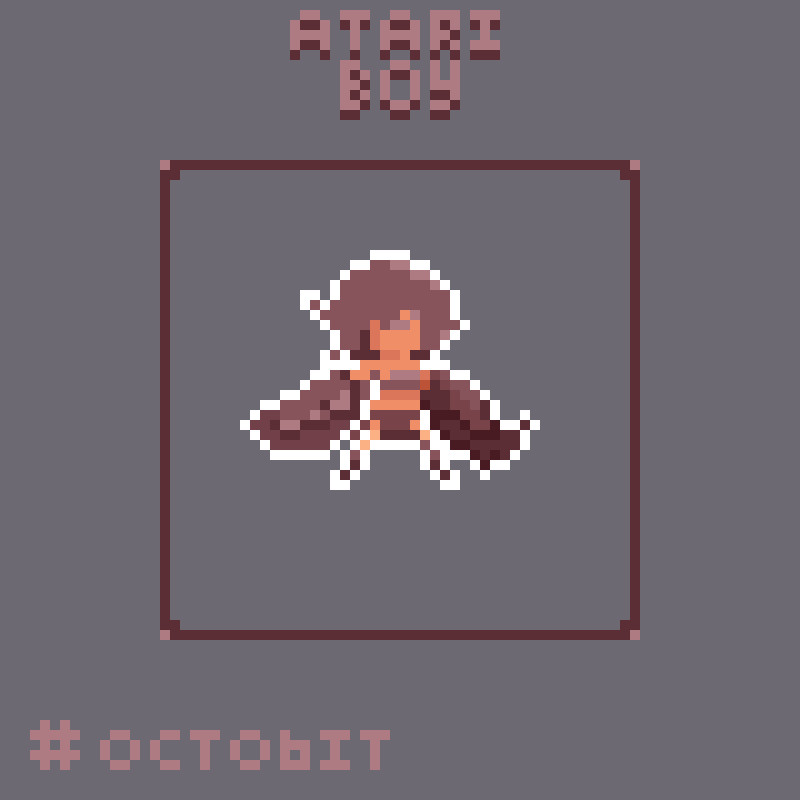ArtStation - Day 2 - Harpy pixel art - Octobit 2018, Atari Boy