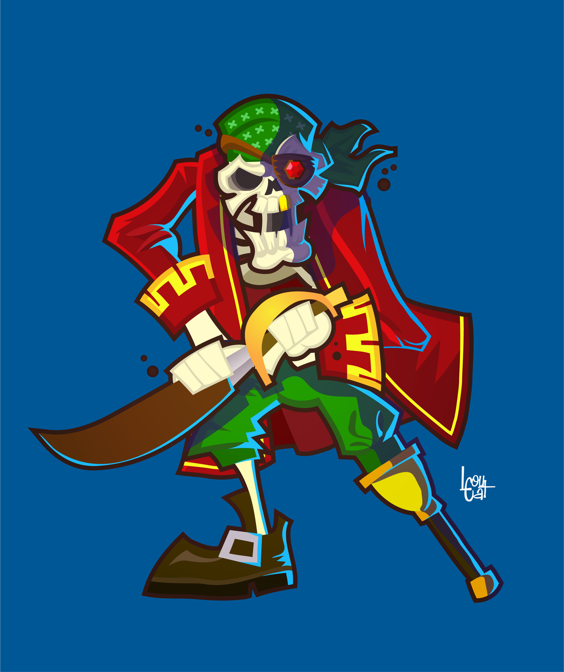 ArtStation - Skeleton Pirate