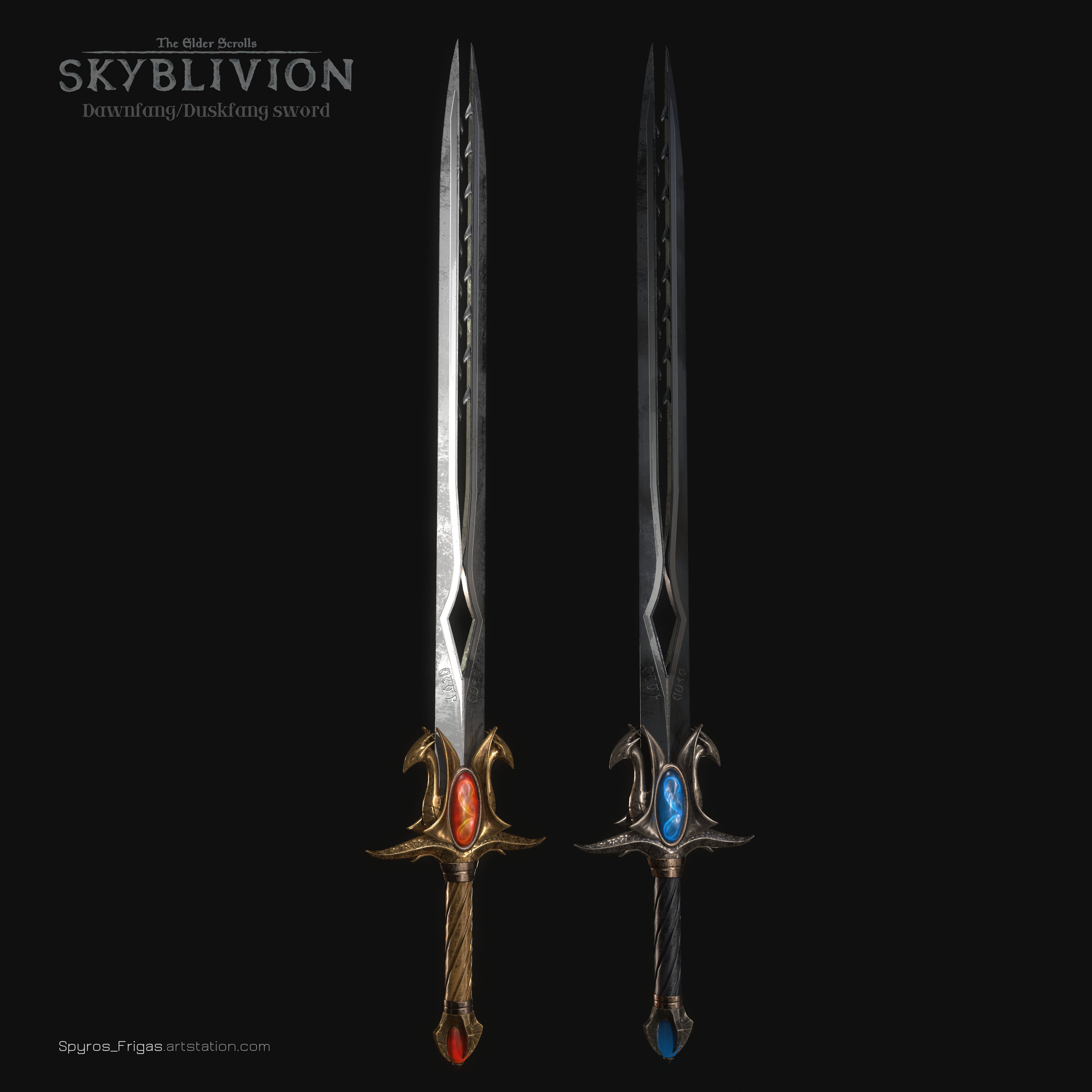 Spyros Frigas - Dawnfang / Duskfang sword