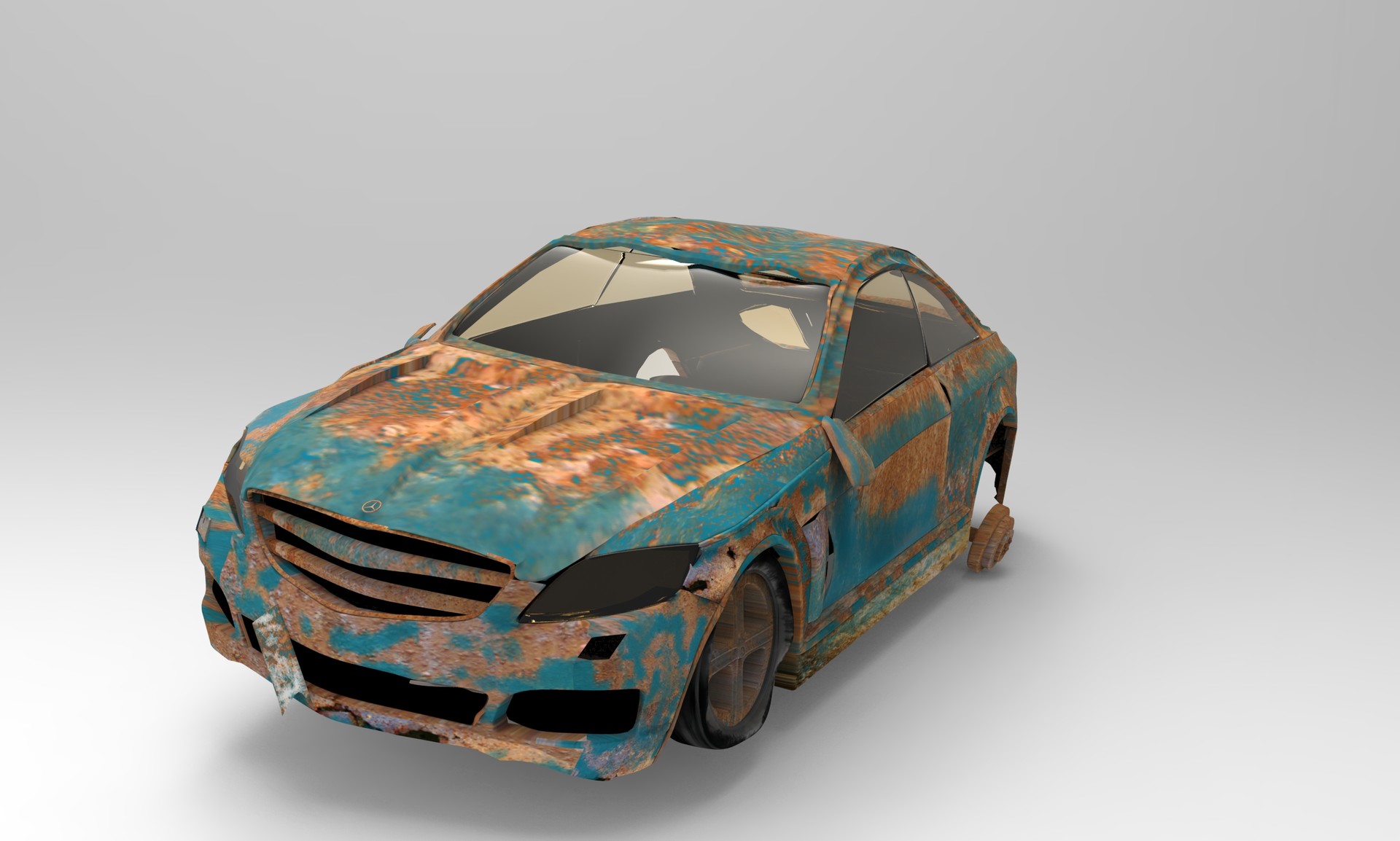 ArtStation - Rusted car