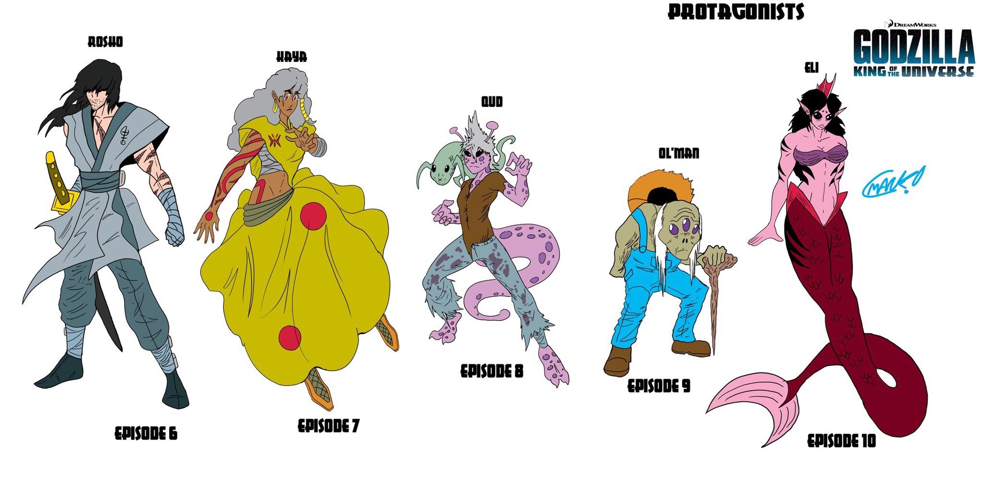 ArtStation - Dreamworks Godzilla Characters