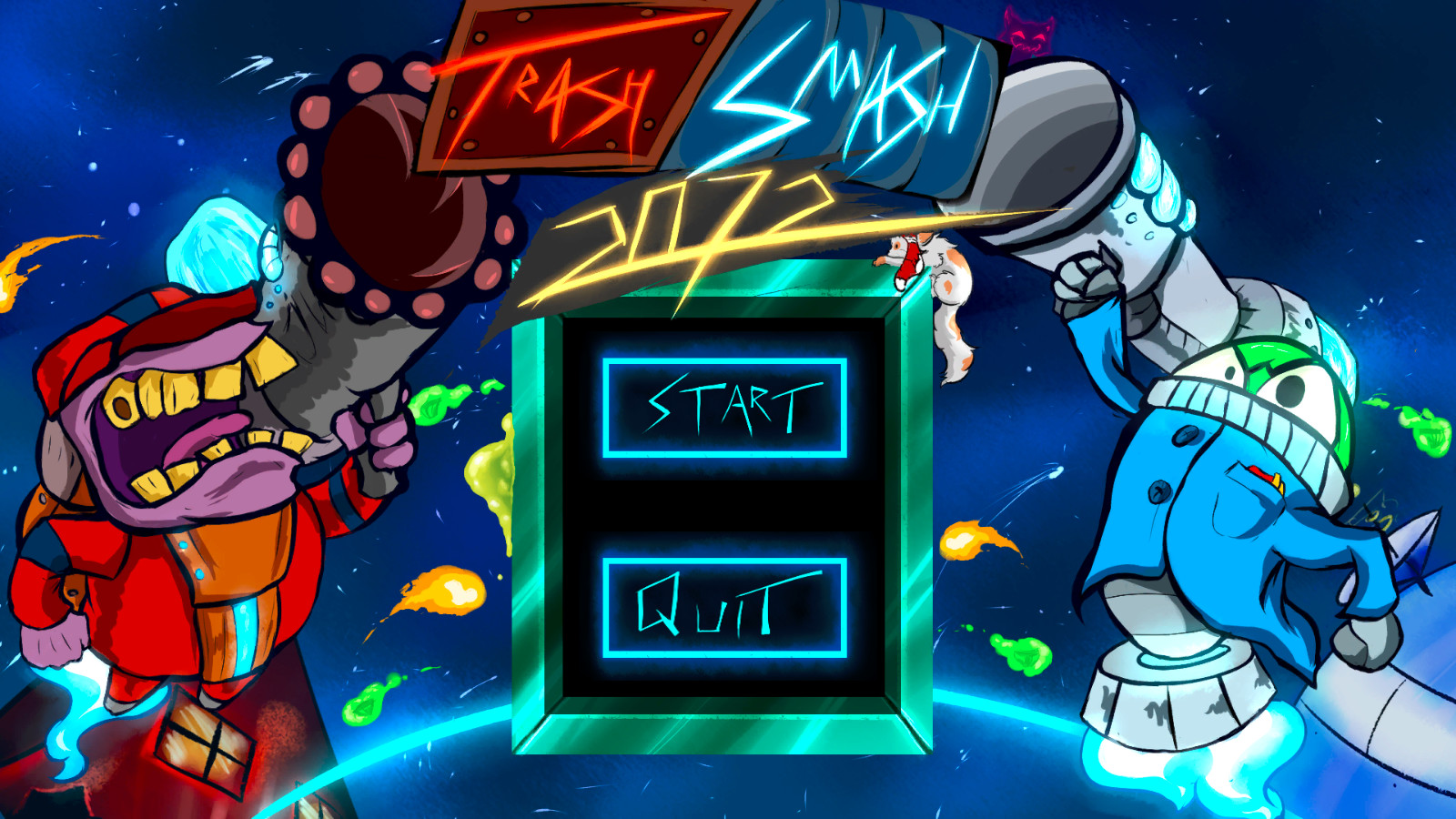 ArtStation - Trash Smash 2072 (2 player local game)