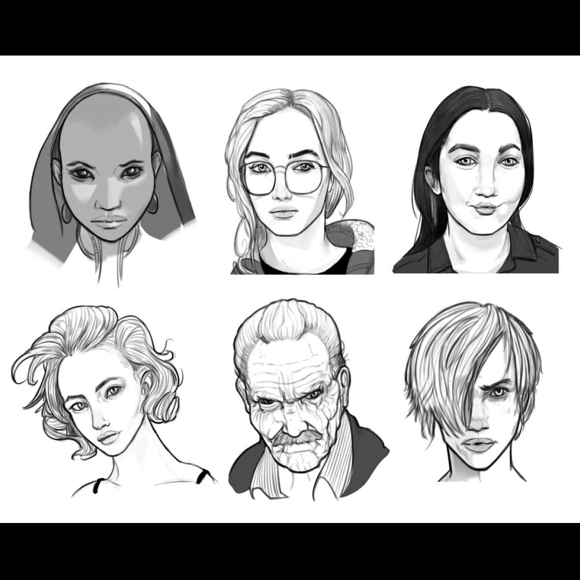 face reference drawing pinterest