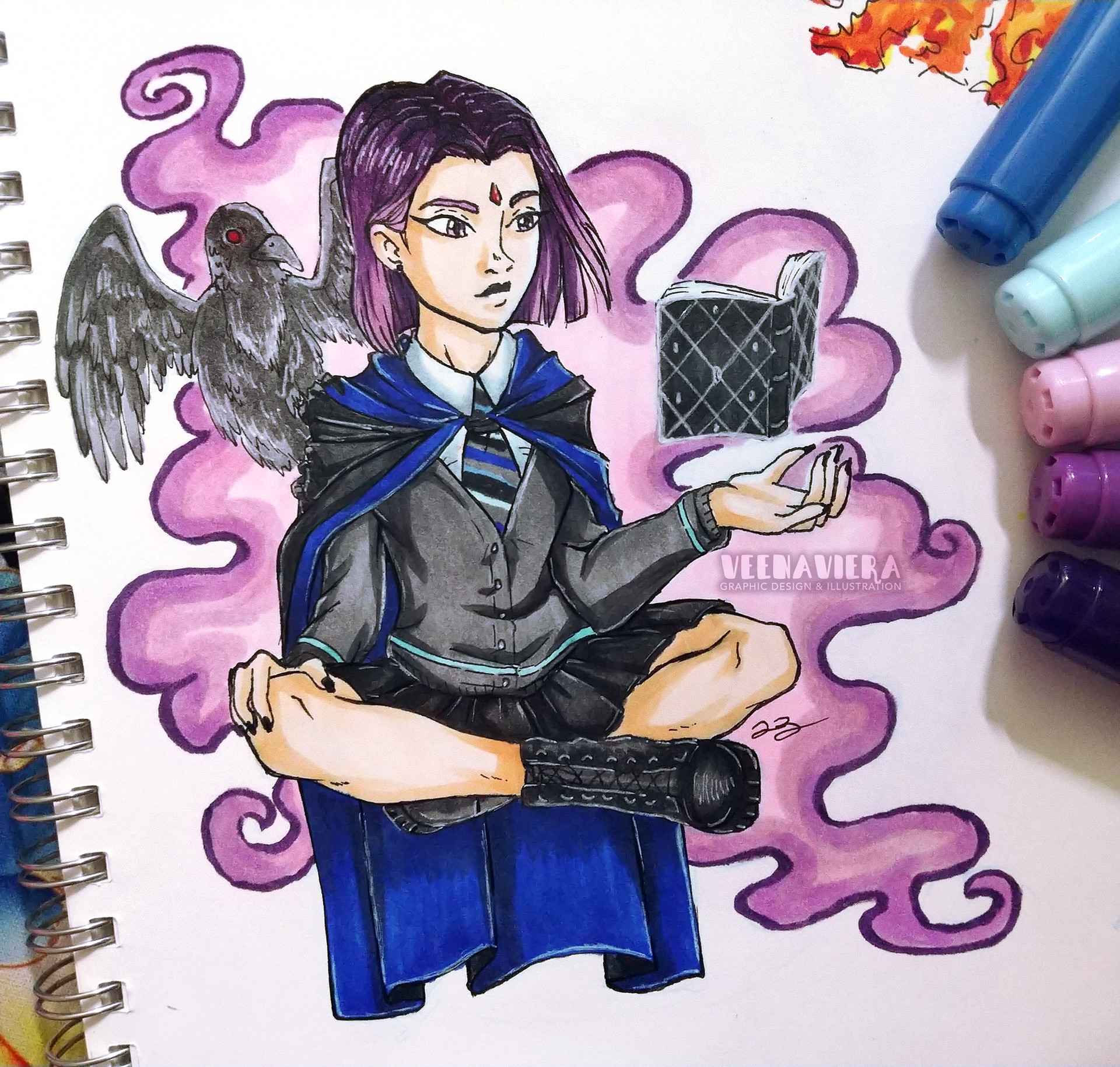 ArtStation - Inktober Day 4 - Spell! 🔮