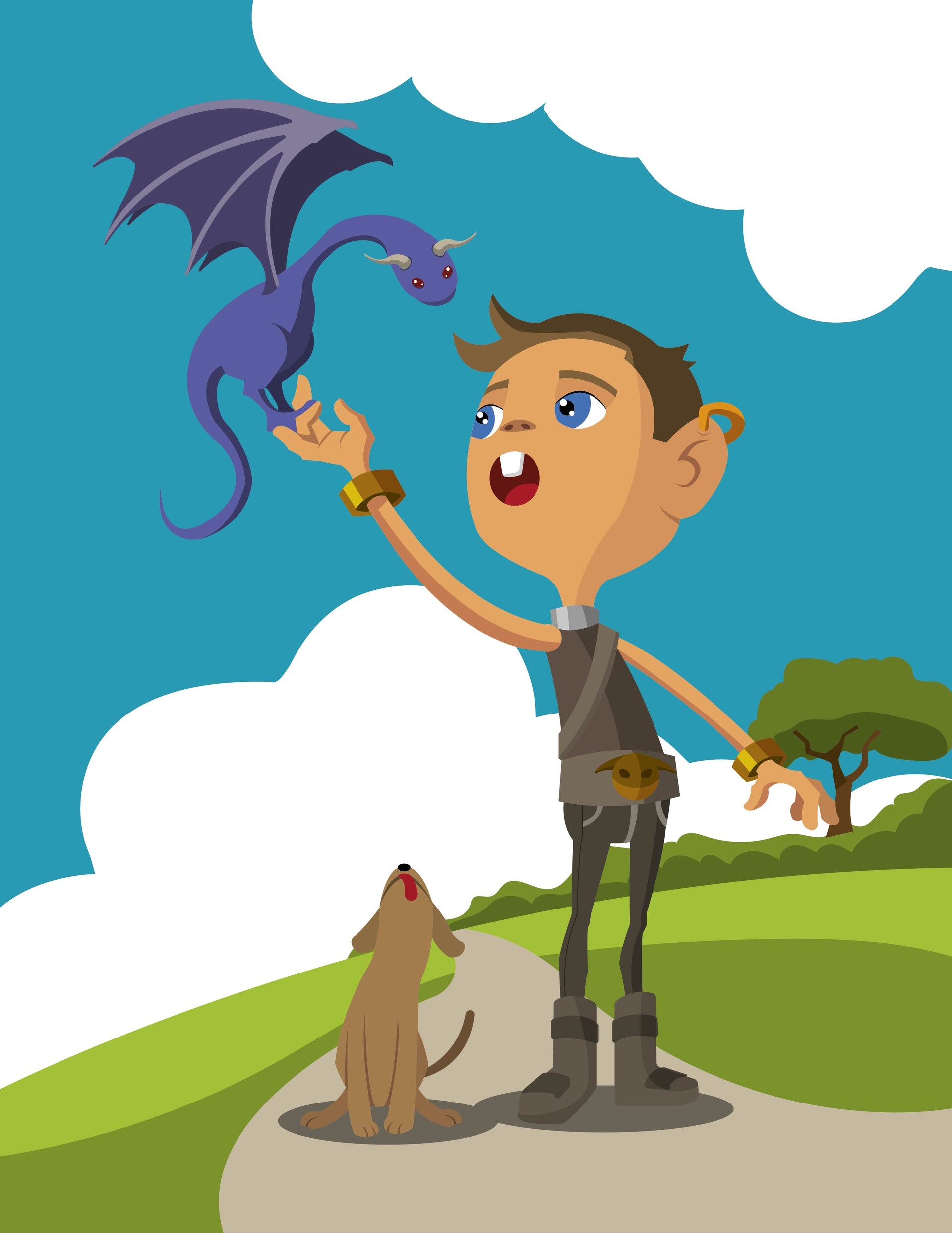 ArtStation - Boy and dragon