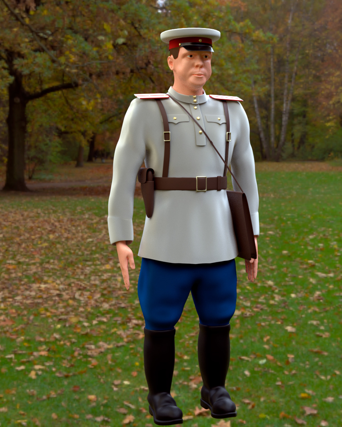 ArtStation - Soviet policeman