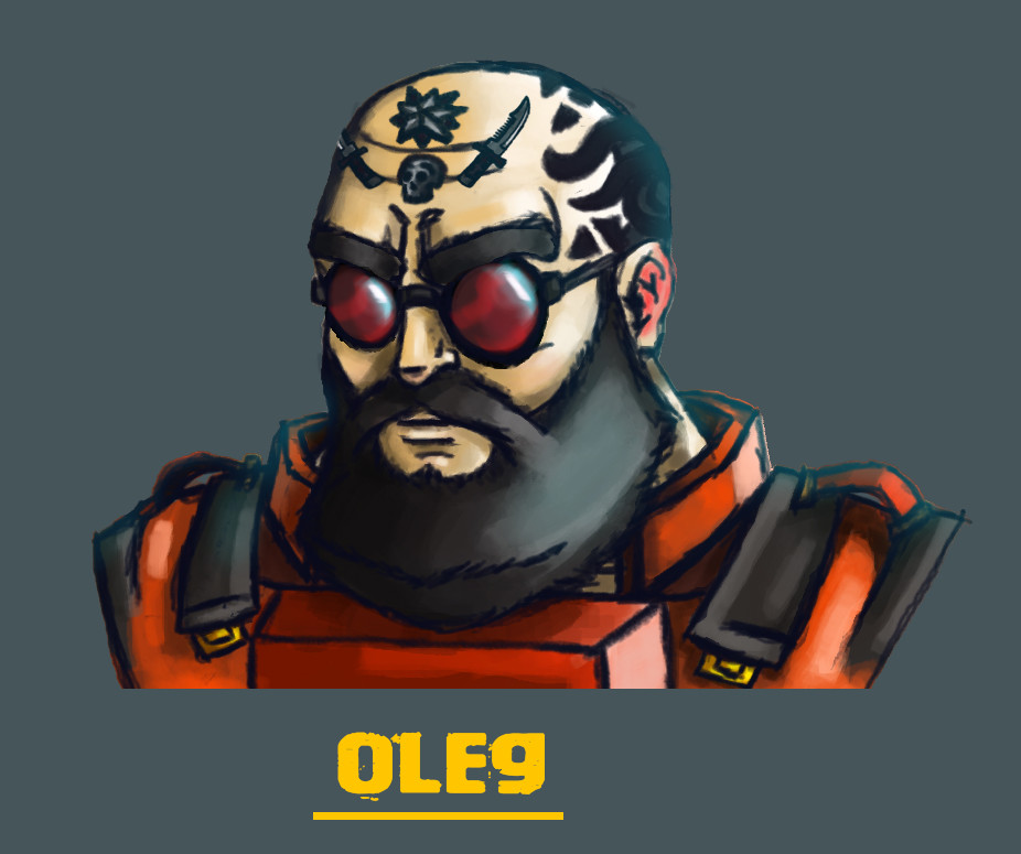 Gabriel Silvino - Retrato Oleg-NerdCast Rpg CyberPunk