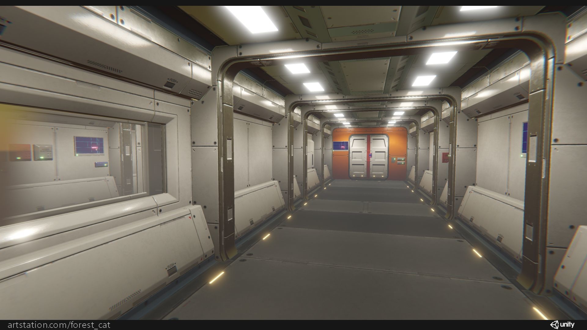 ArtStation - [Unity] Modular Sci Fi Corridor A