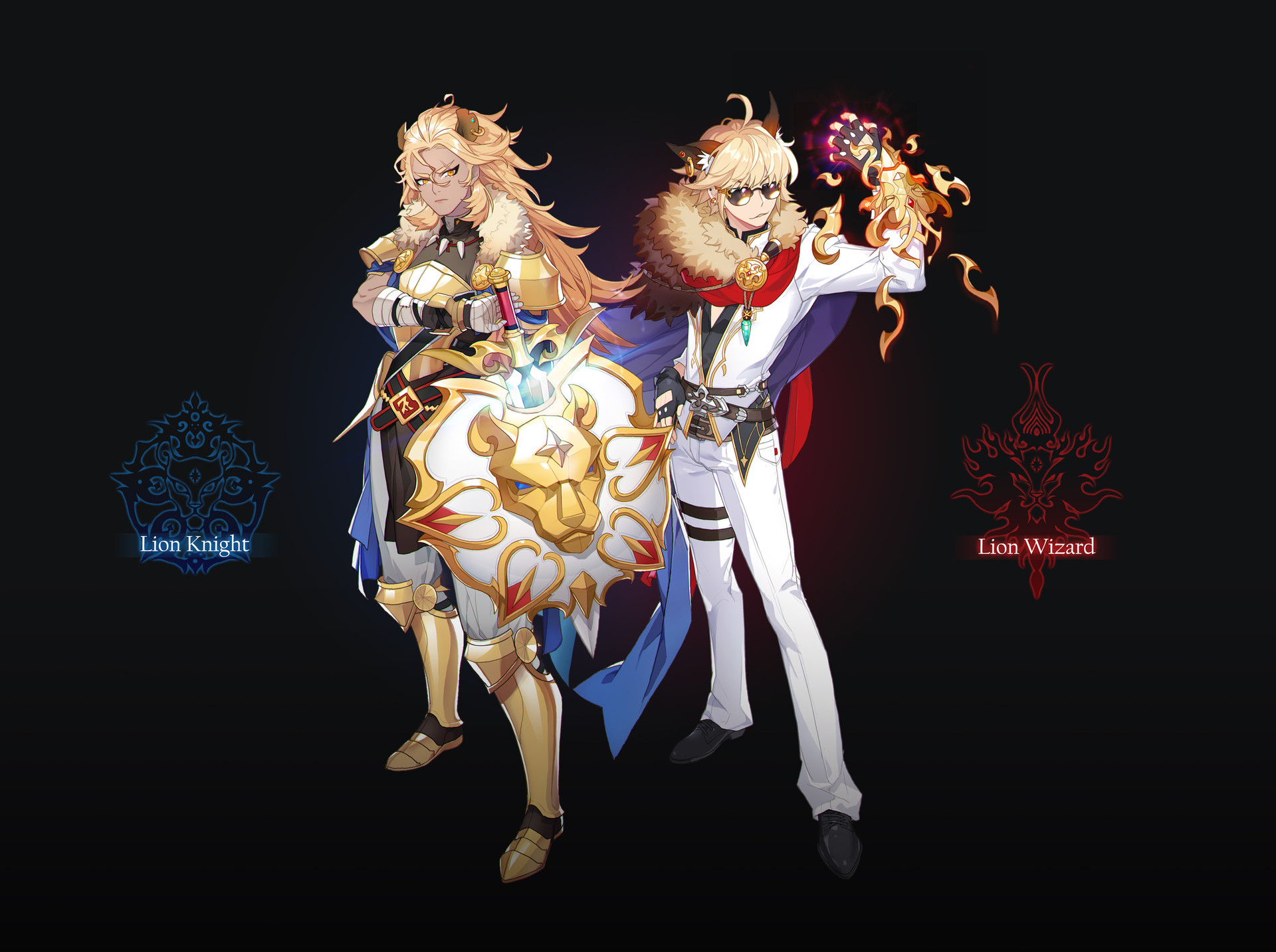 ArtStation - Lion Knight/ Lion Wizard