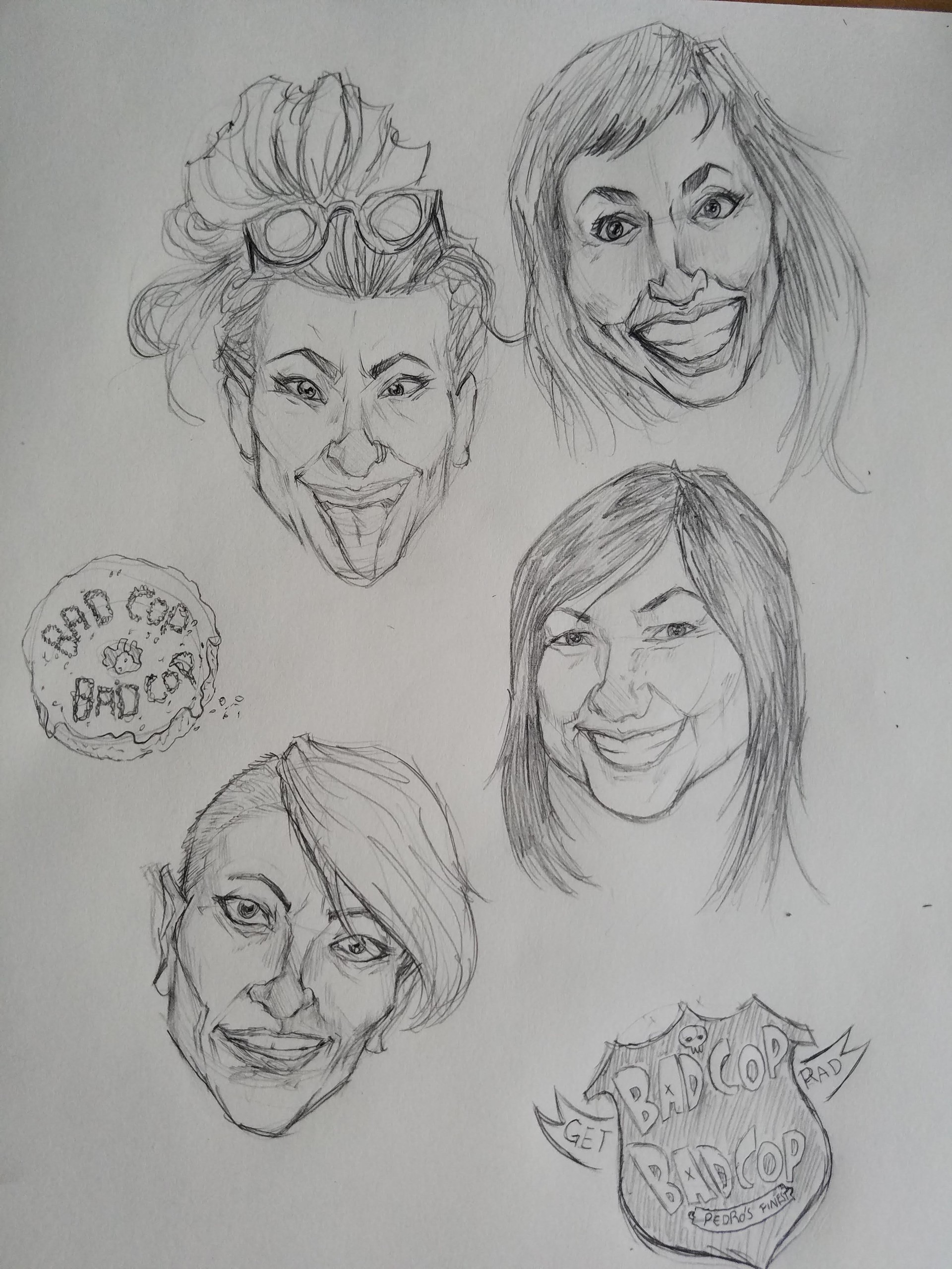 ArtStation - Bad Cop/Bad Cop caricature sketches