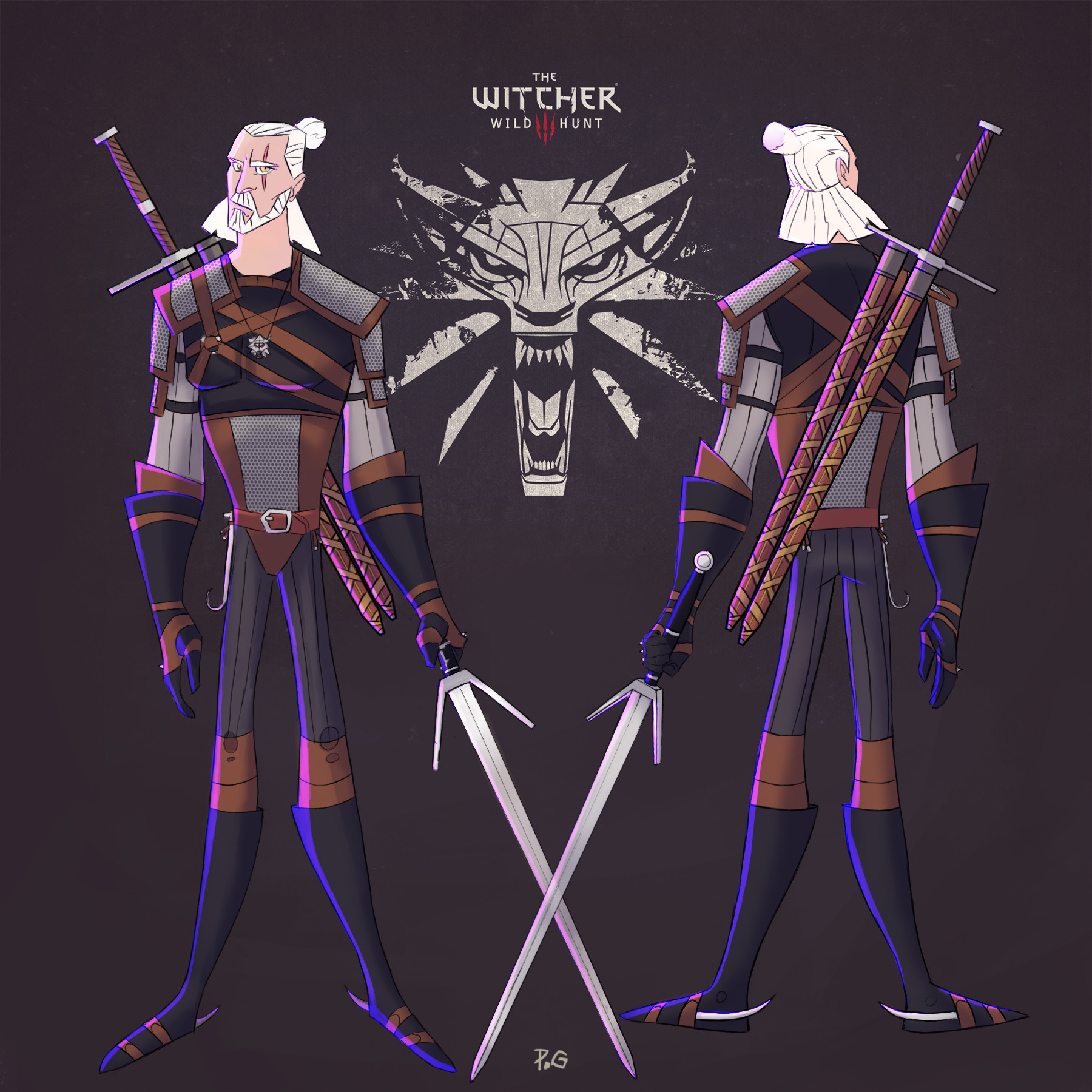 ArtStation - Geralt & Vesemir Character Design