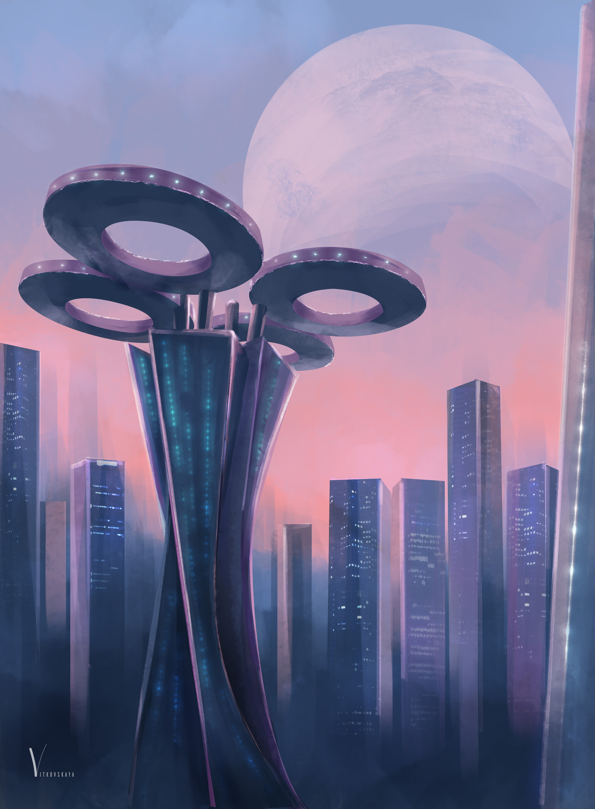 ArtStation - Speedpaint City Art