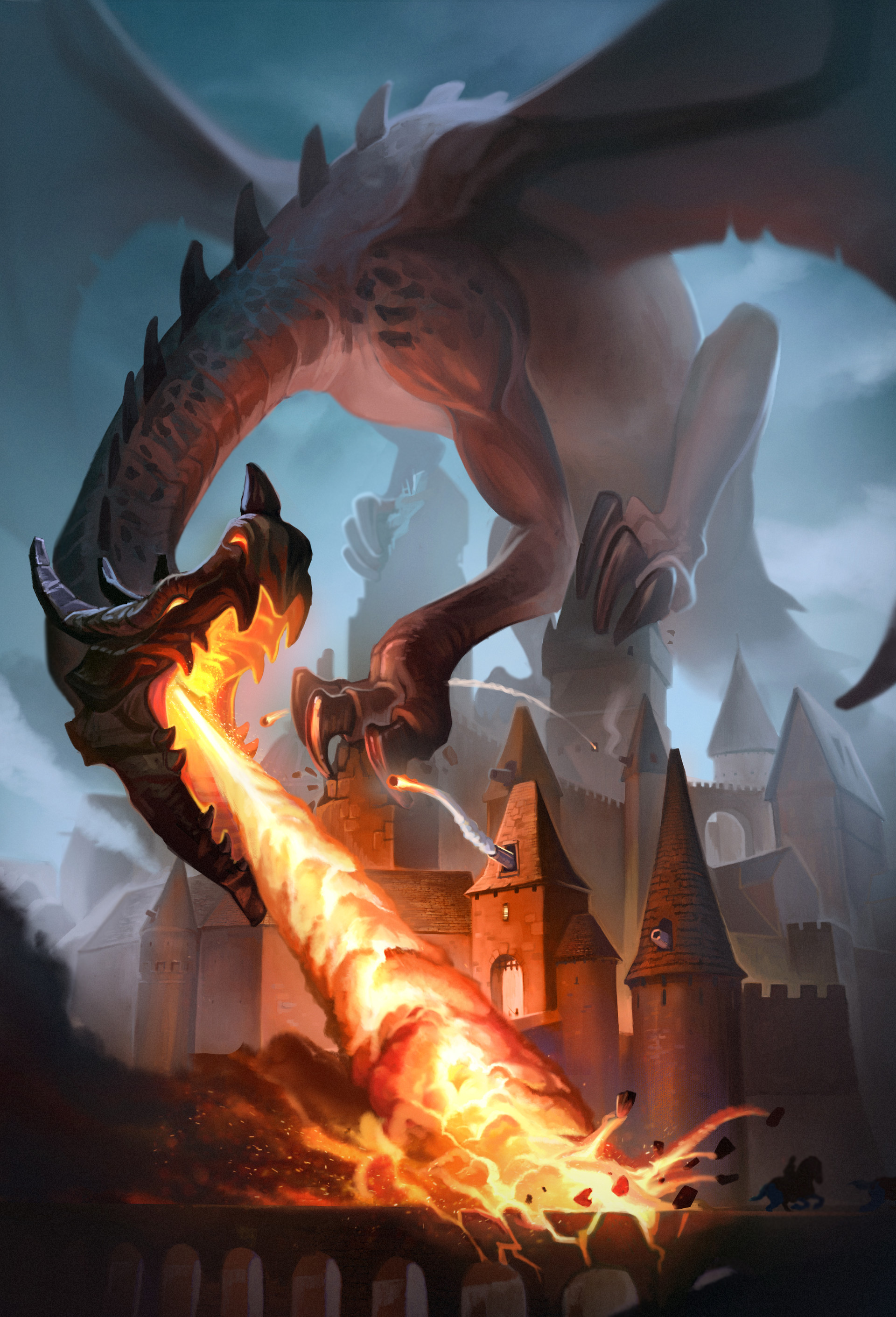 ArtStation - Dragon attack