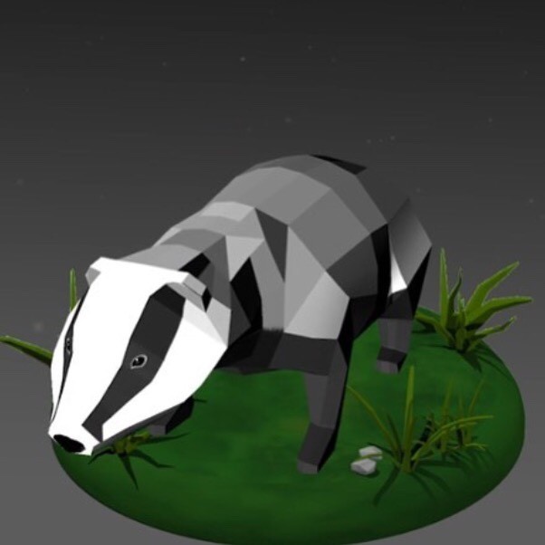 ArtStation - Badger - texture, uv