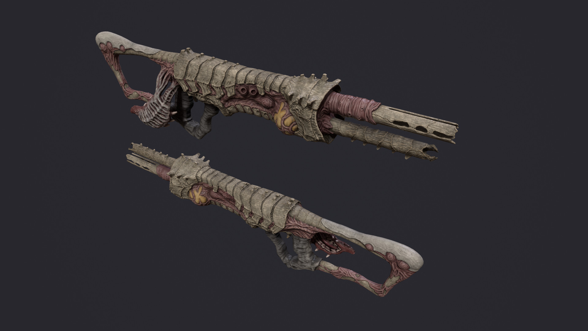 ArtStation - Dual-Mode alien rifle