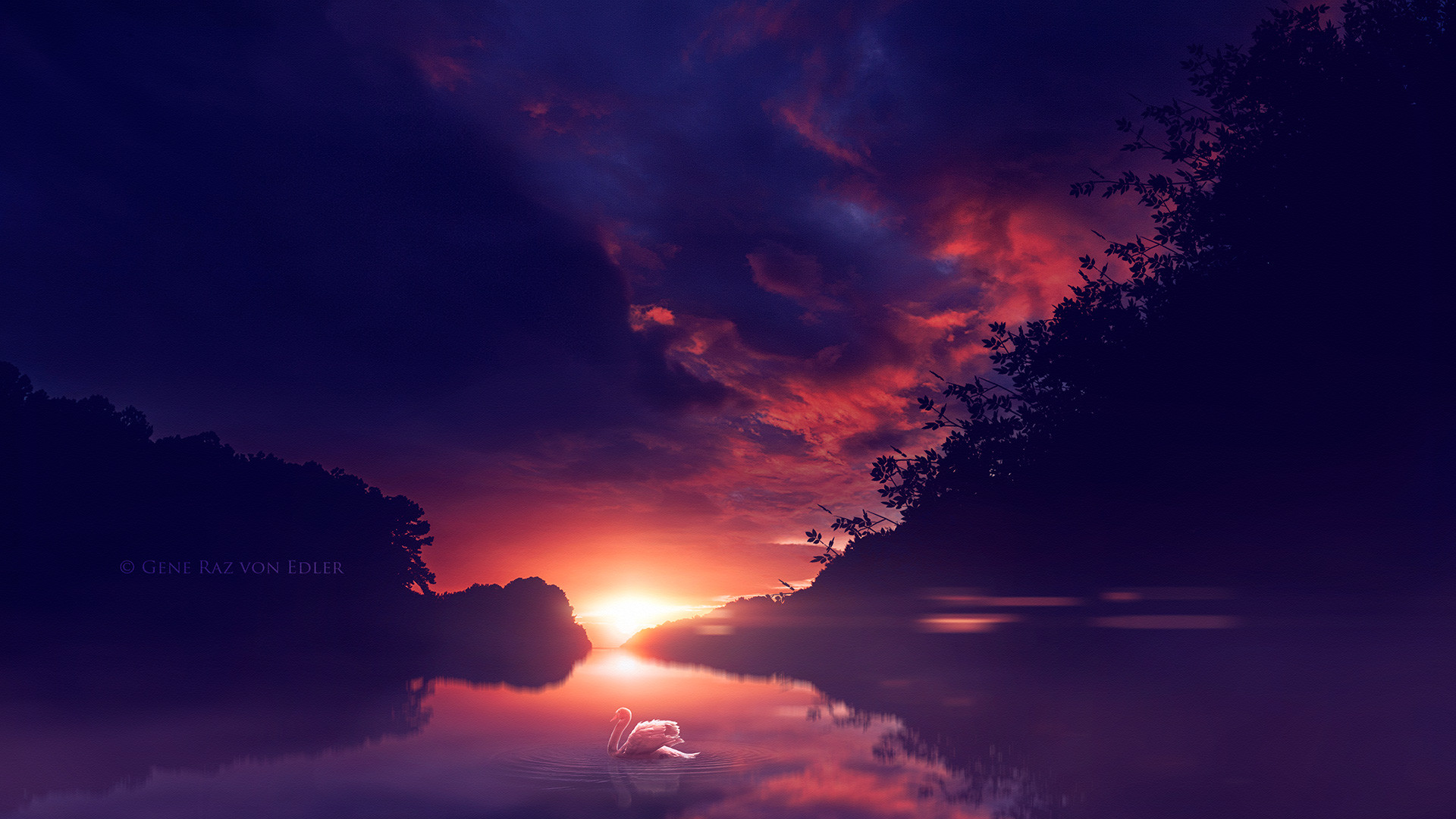 ArtStation - Mystic sunset