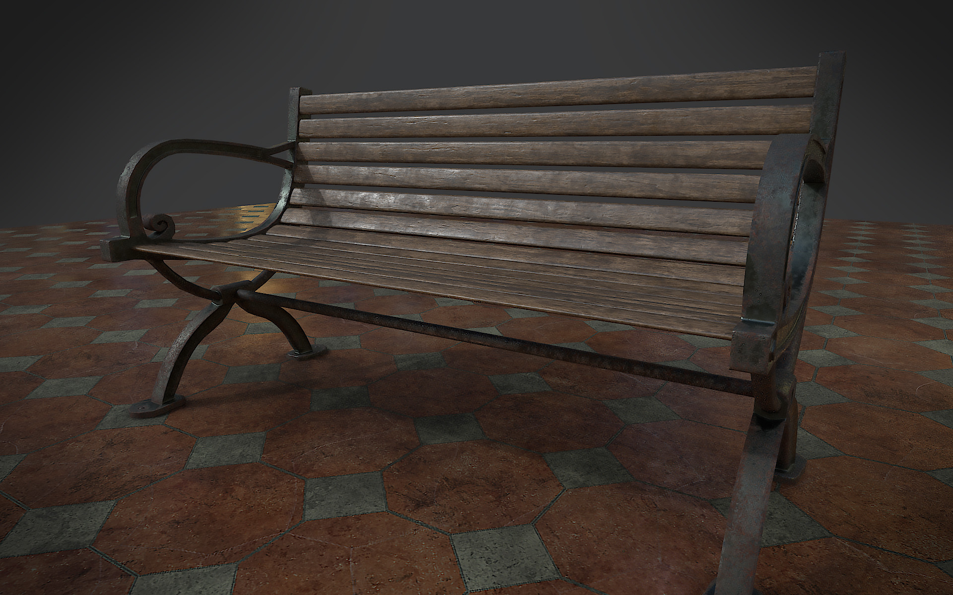 ArtStation - Bench Texturing & Lookdev.