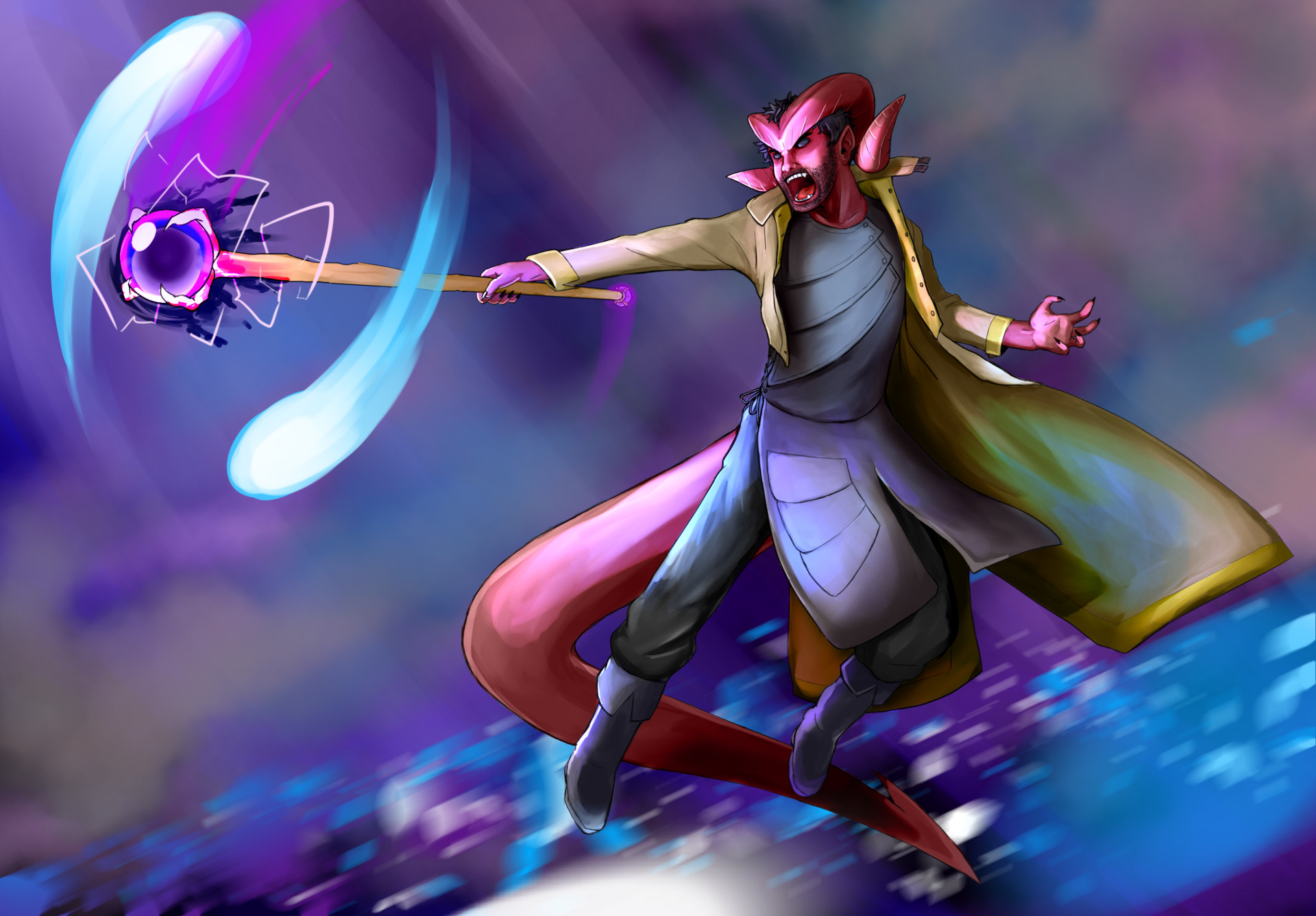 ArtStation - Tiefling Warlock