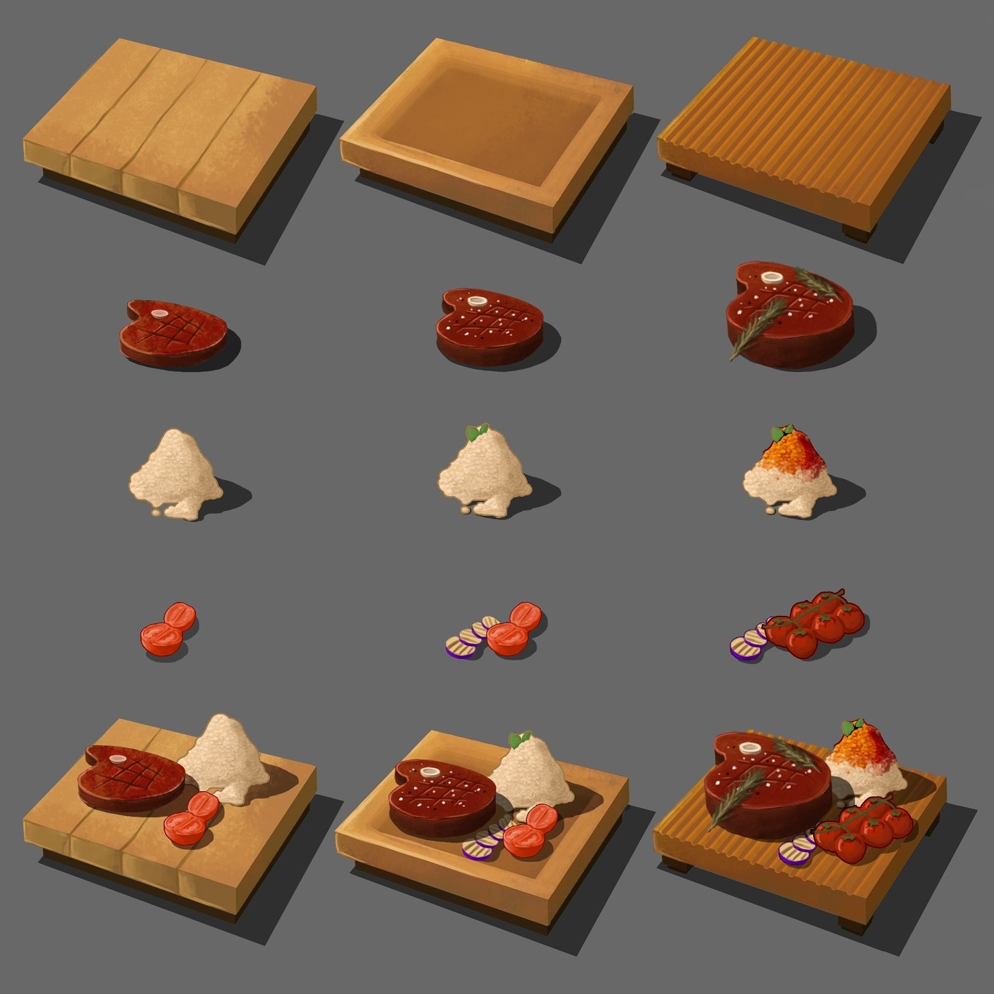 ArtStation - Food for mobile game