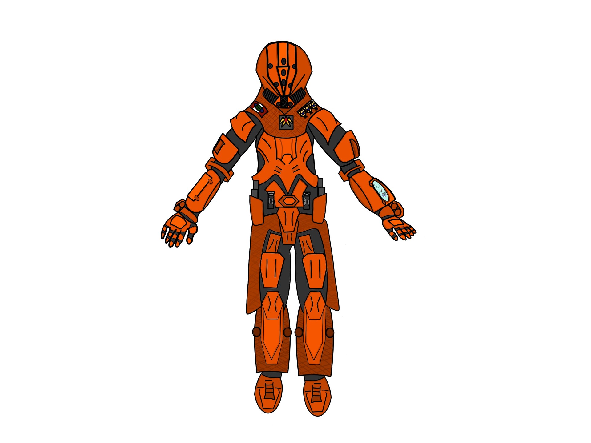 ArtStation - Orange armor