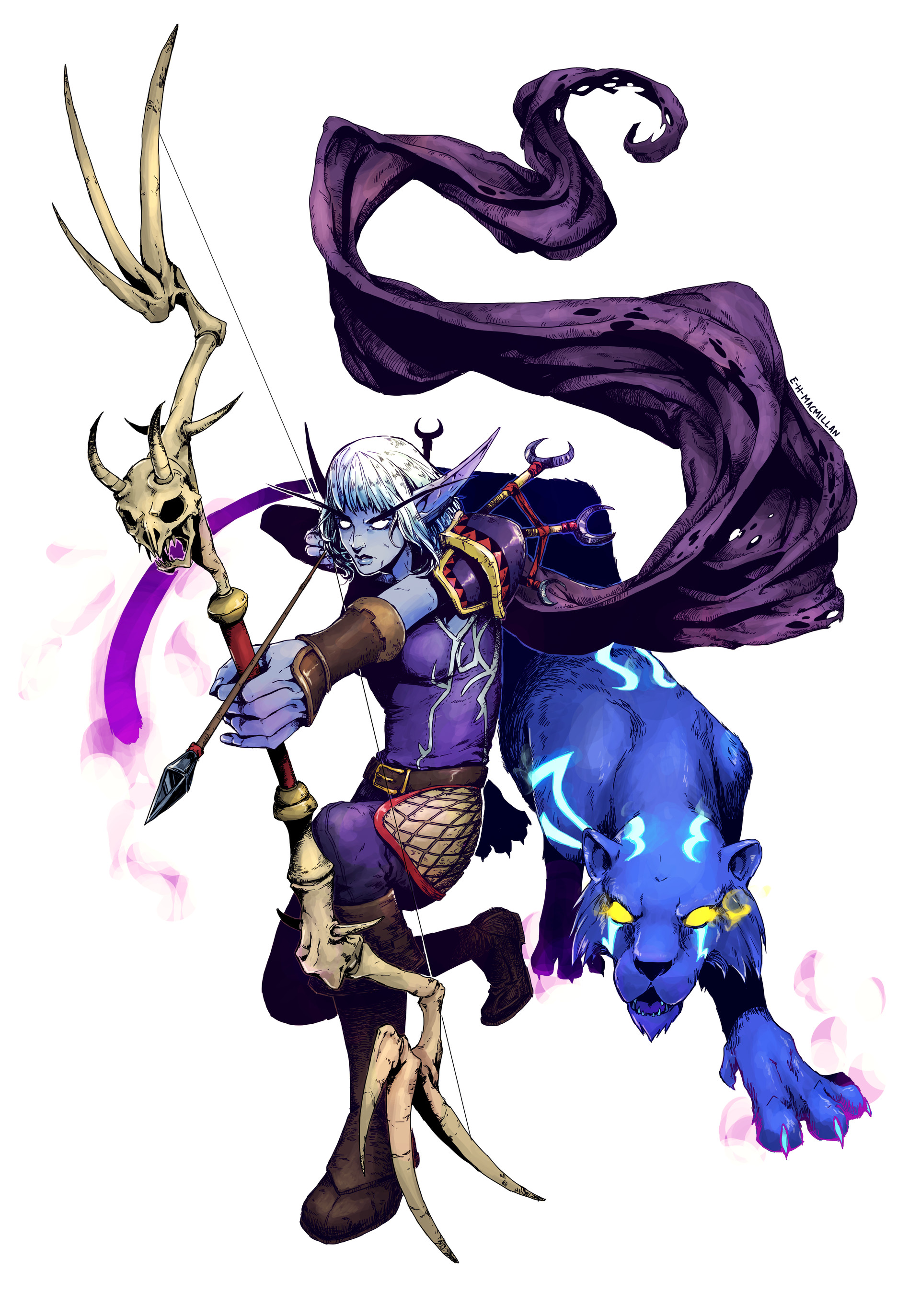 ArtStation - WoW - Nightborne Hunter