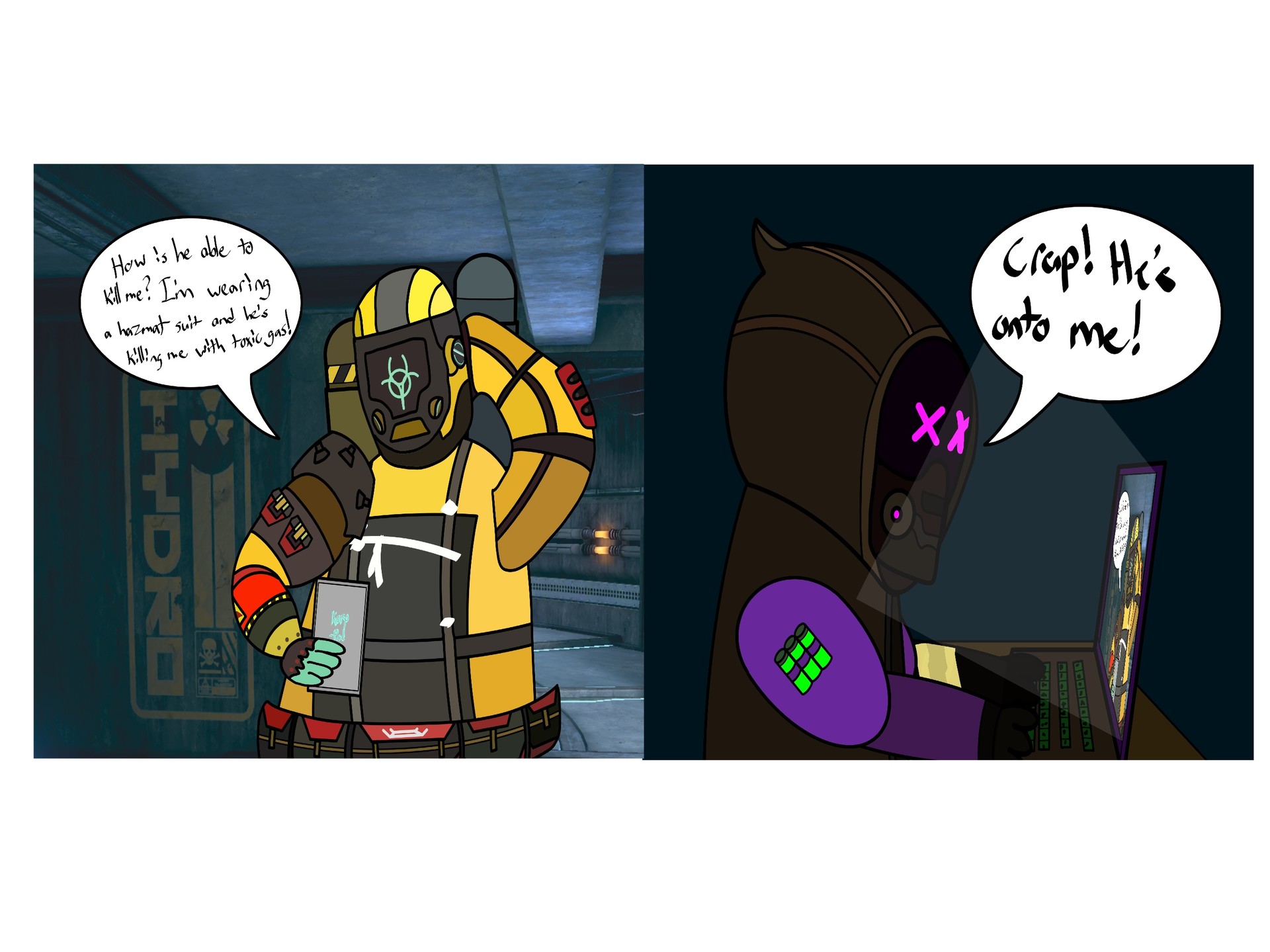 ArtStation - MCVS cartoon: Hazmat versus gas