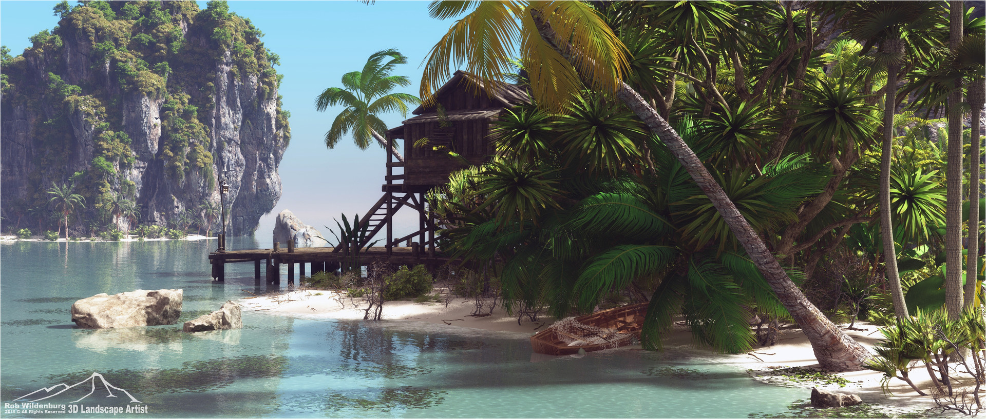 ArtStation - Tropical Seaside