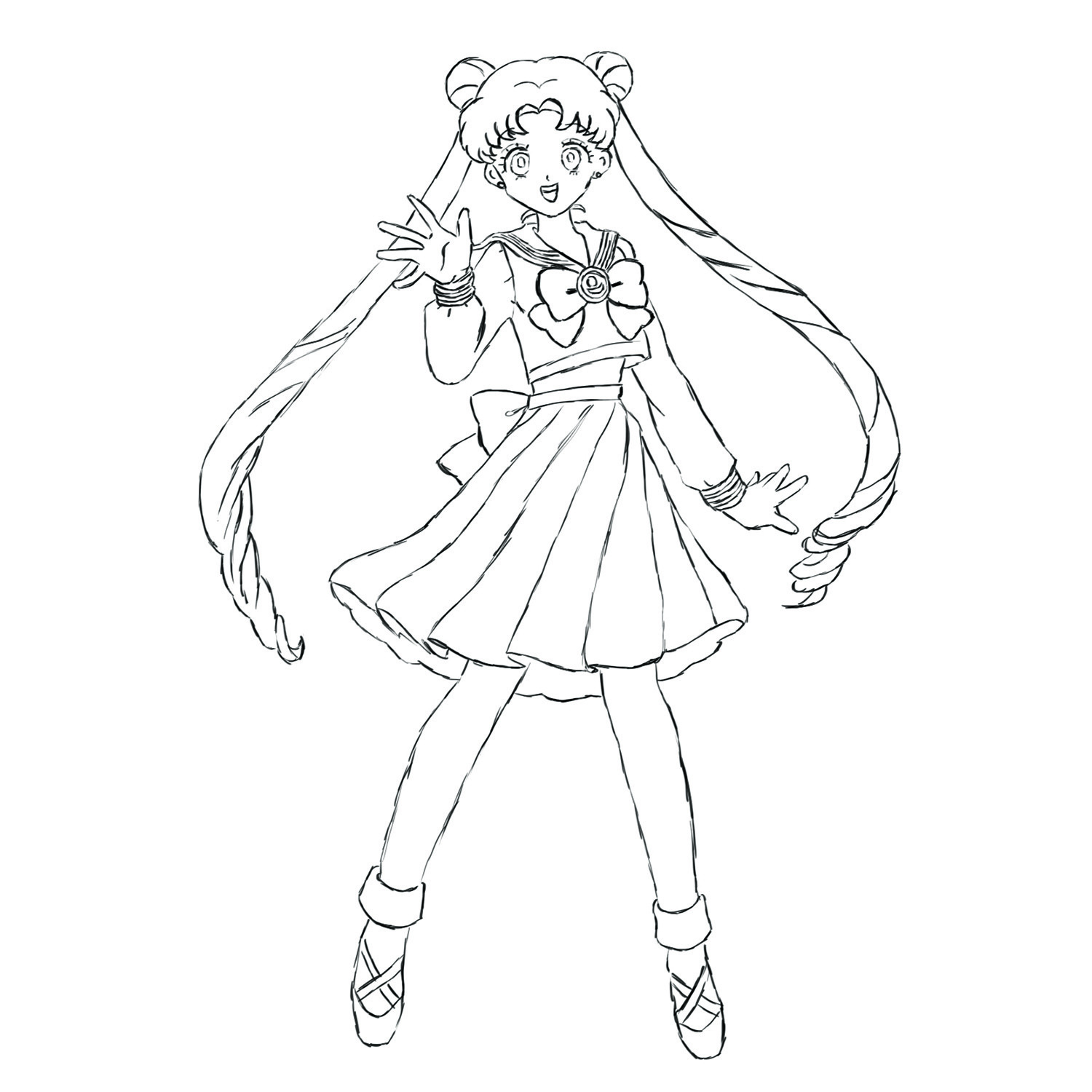 sailor moon serena coloring pages