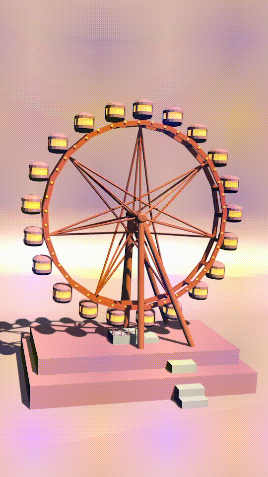ArtStation - Animated ferries wheel