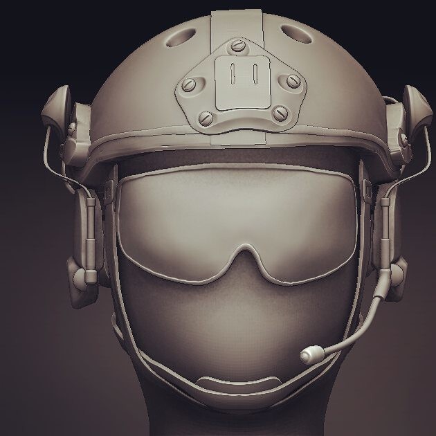ArtStation - Ballistic Helmet