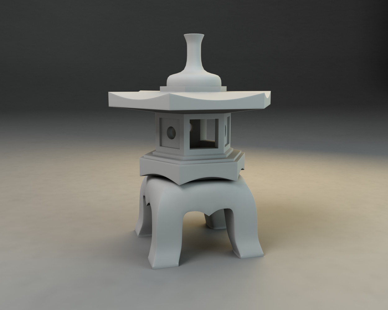 Daniel Tkachenko's Design Portfolio - Yukimi-doro Japanese Stone Lantern