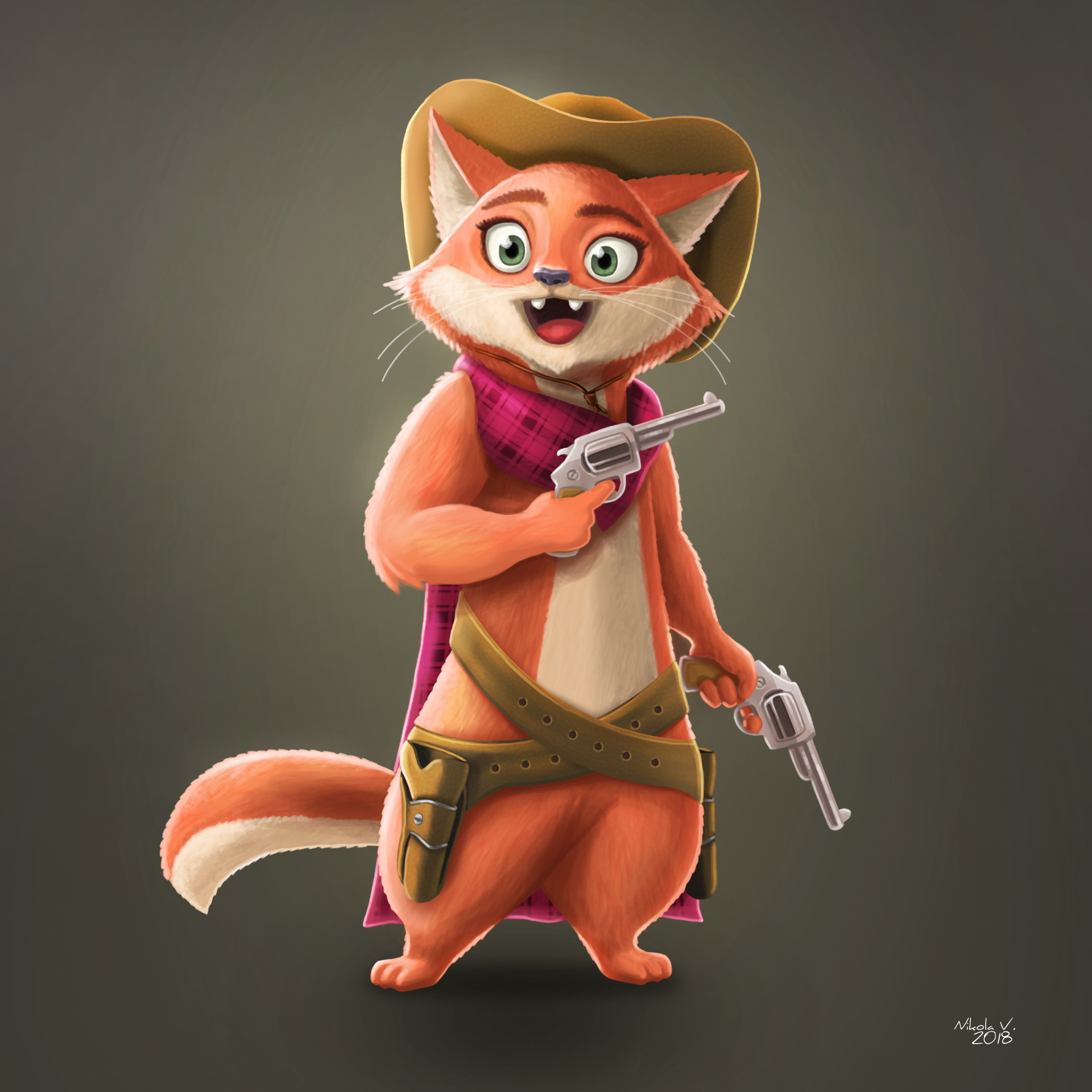 ArtStation - Cowboy Fox