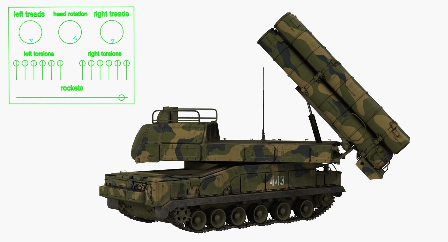 Andrey Simonenko - SAM System Buk M3 9K317M 3D model