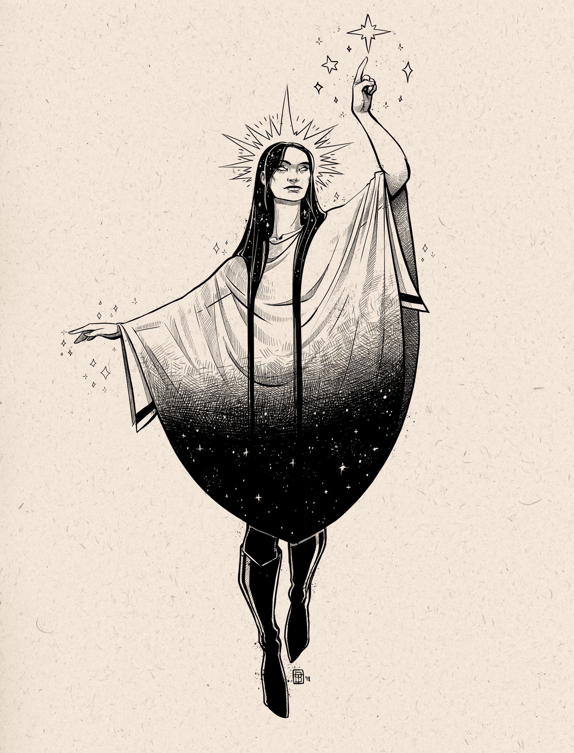 ArtStation - Inktober Day 08: Star