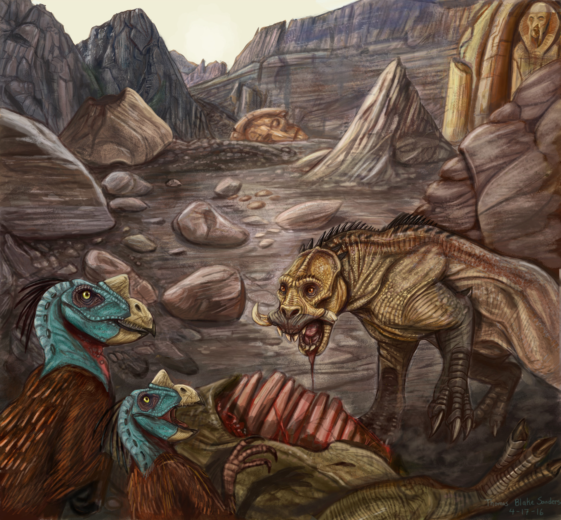 ArtStation - Alien World Concept Sketch