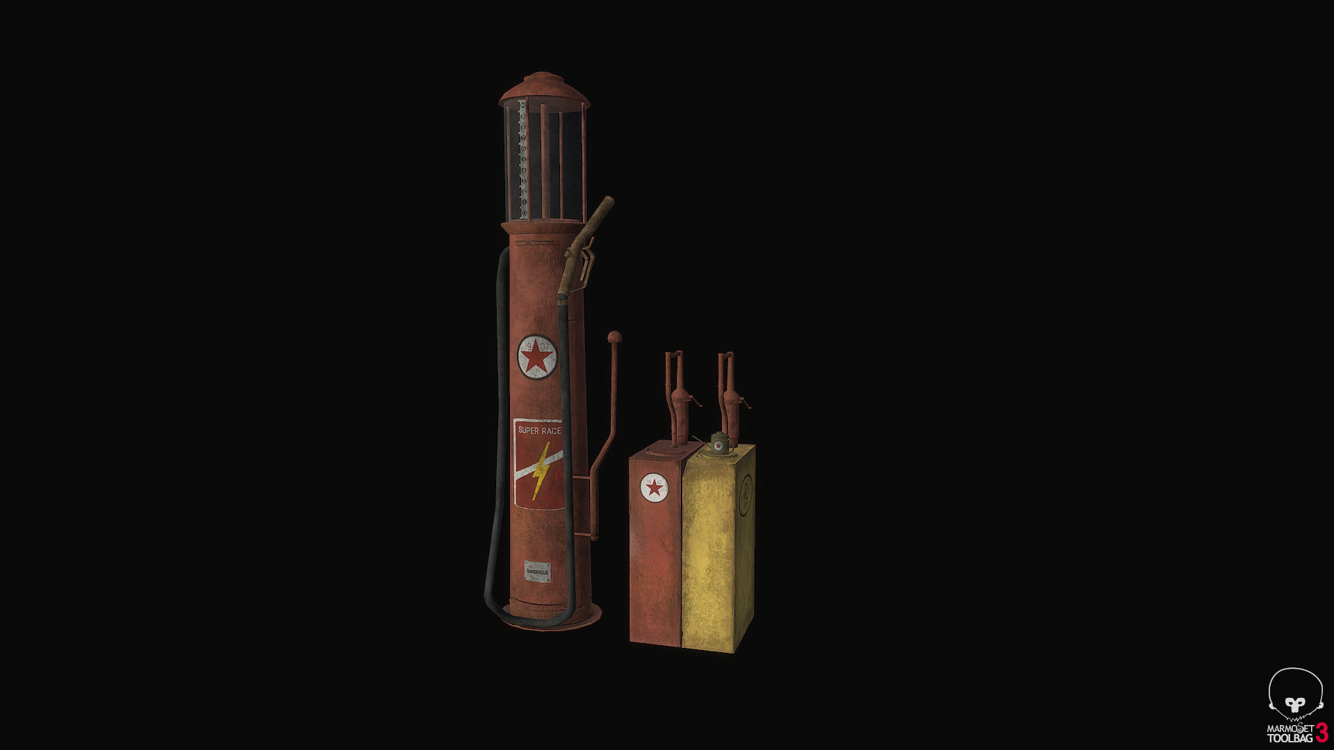 ArtStation - Old Gas Station Prop
