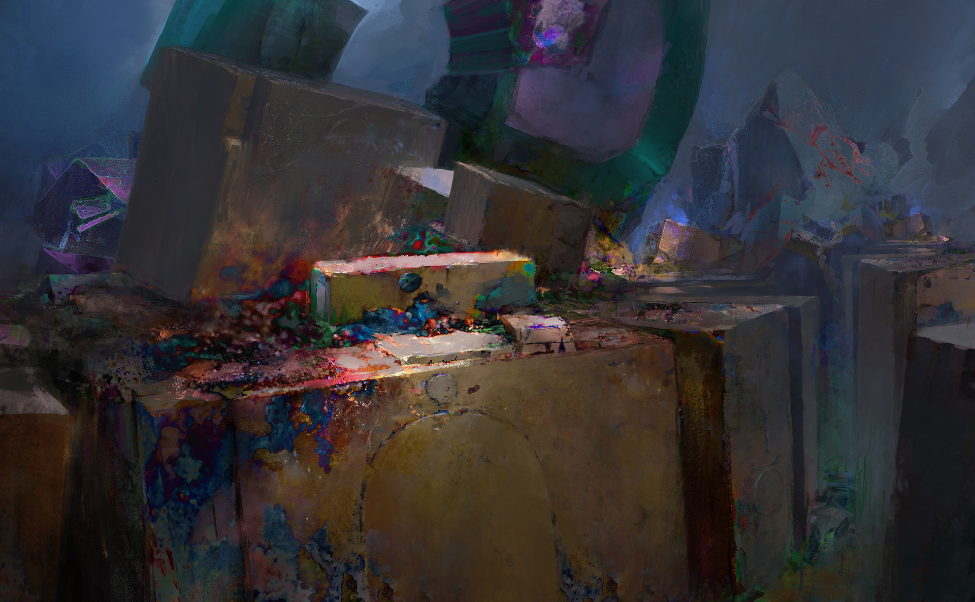 ArtStation - Projections of a Love Struck Golem