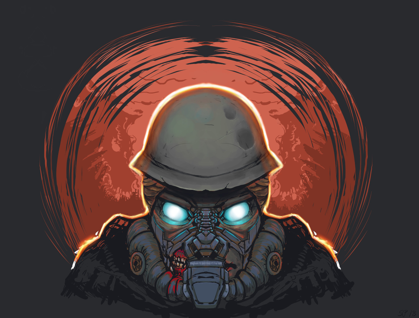 ArtStation - Post-apocalyptic soldier