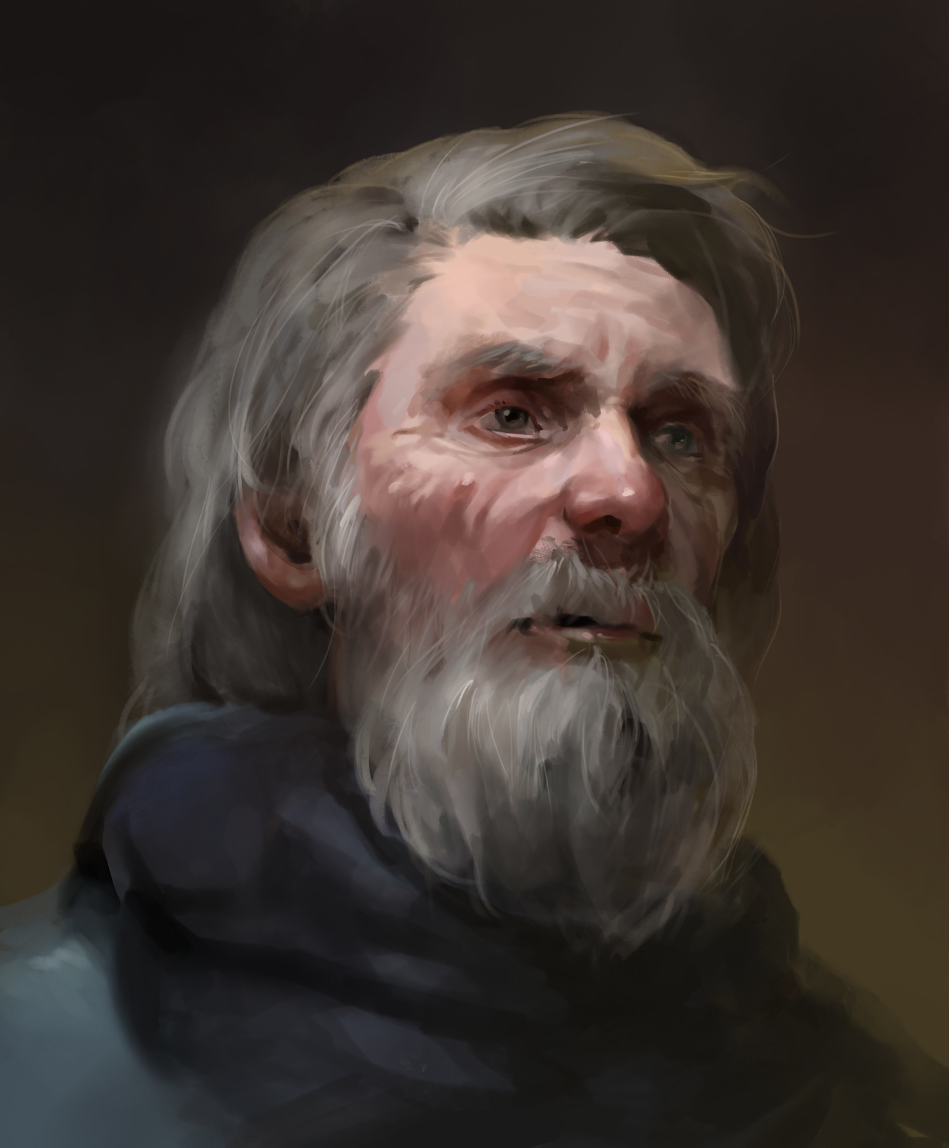 ArtStation - Portrait practice (old magician)