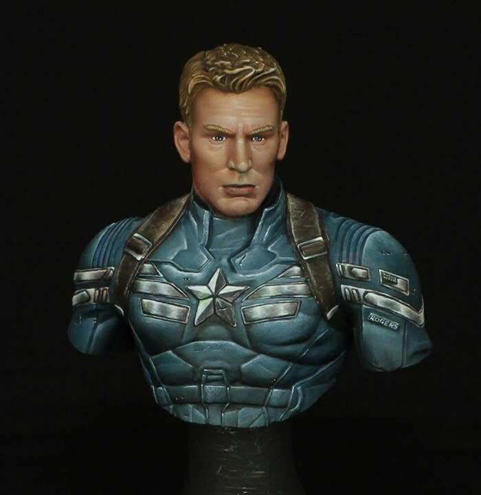 ArtStation - Captain America bust v2