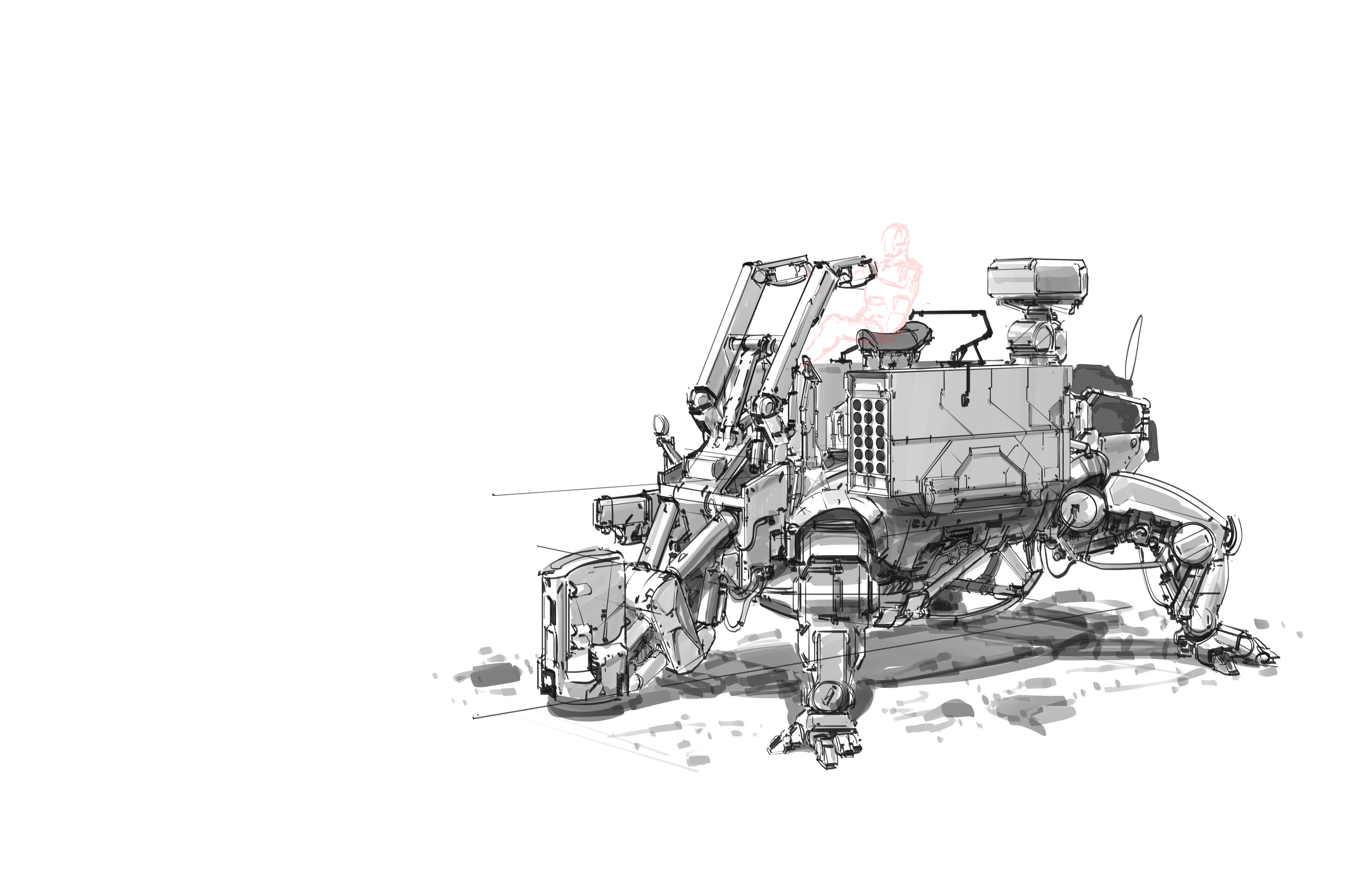 Longque Chen - combat lizard mech 01