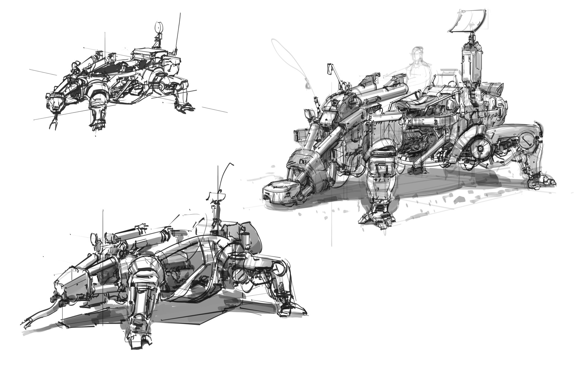 Longque Chen - combat lizard mech 01