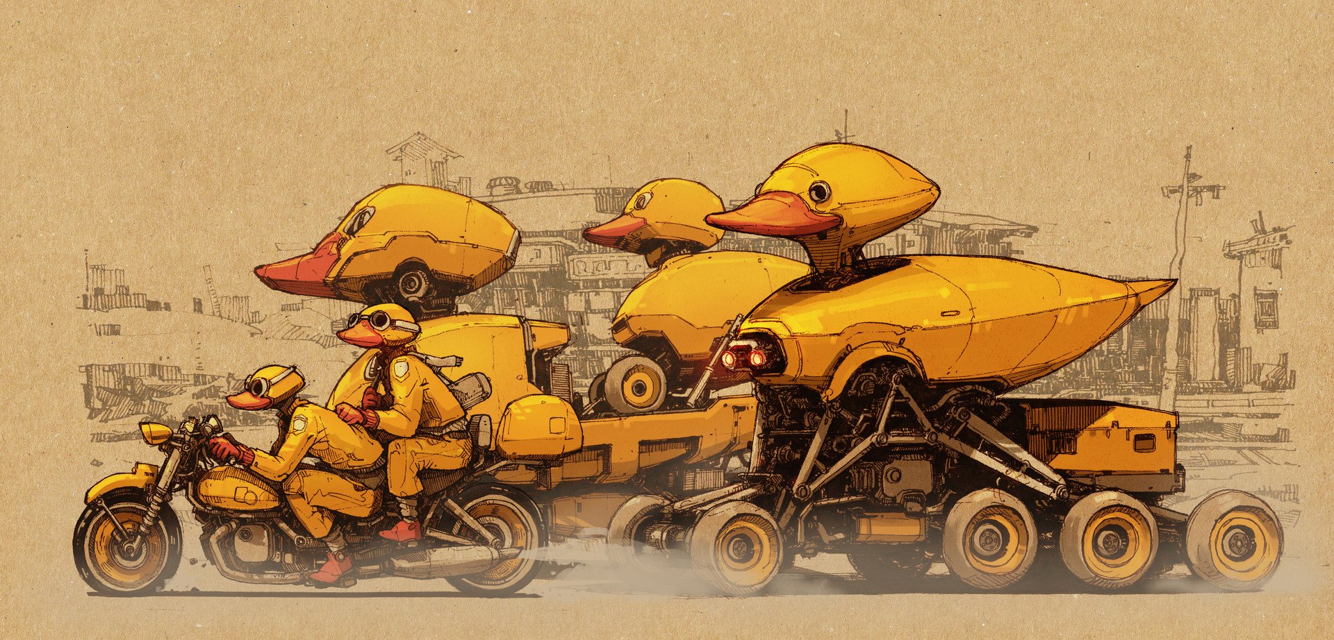 ArtStation - Duck vehicles