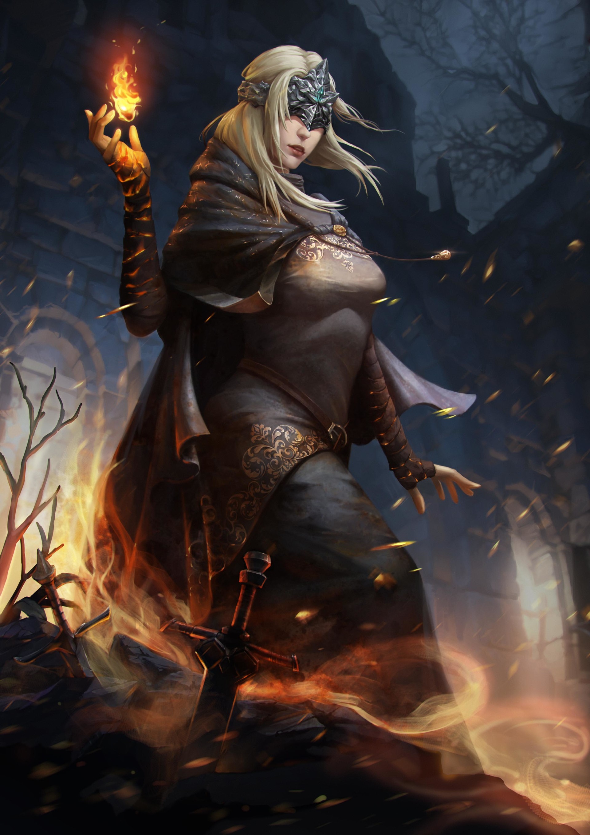ArtStation - 防火女 Firekeeper — Dark Souls III