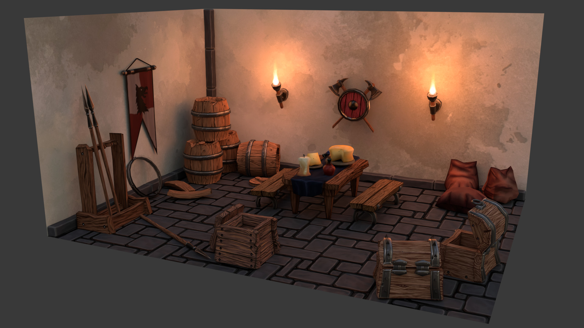 ArtStation - Medieval props