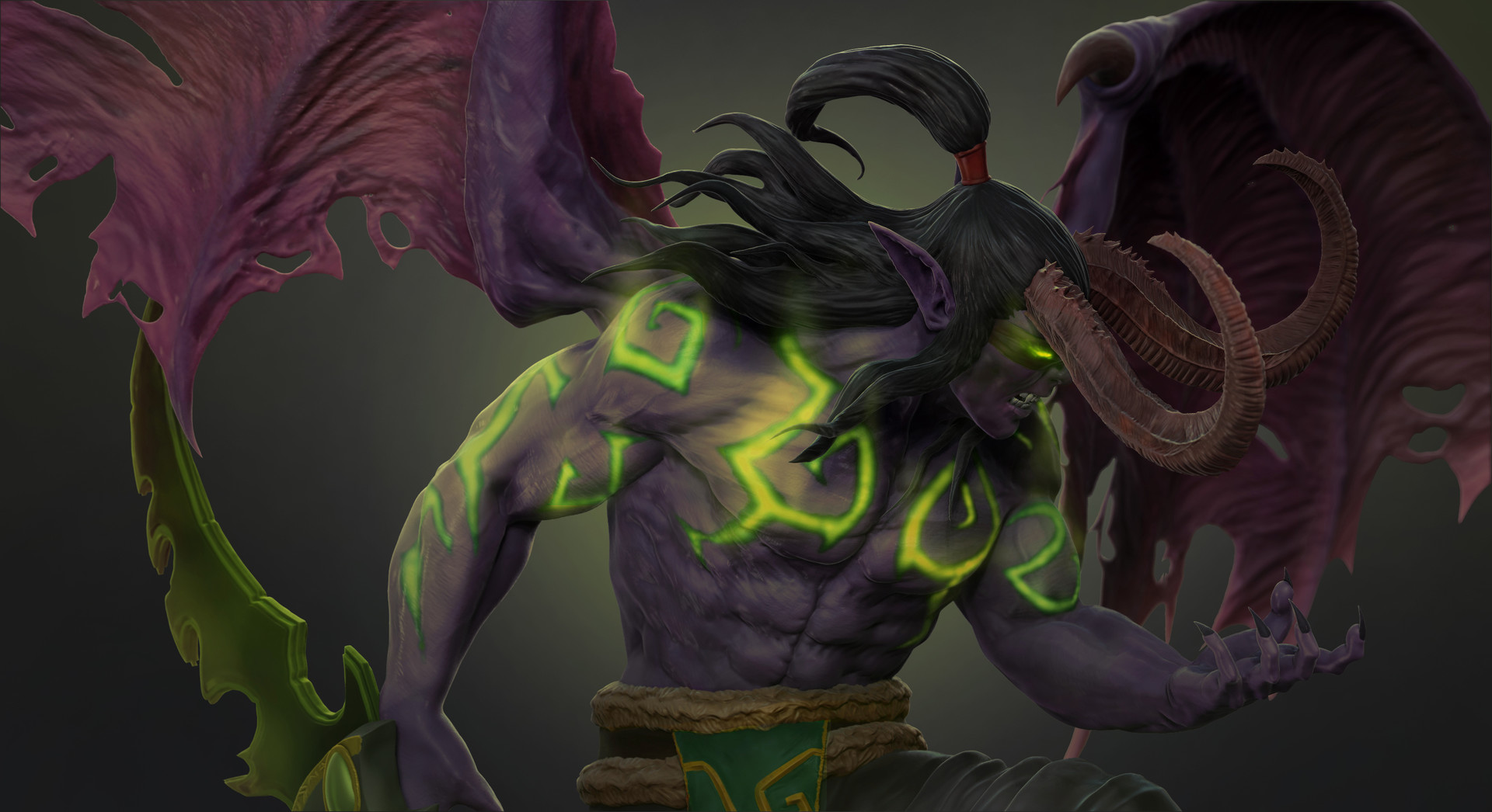 ArtStation - Illidan Stormrage, Ivan Lim