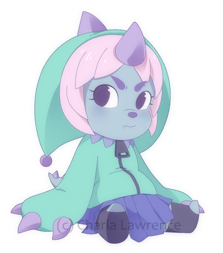 Radical Dreamcaster - Dina Character Concept Art (HOODLINGS)